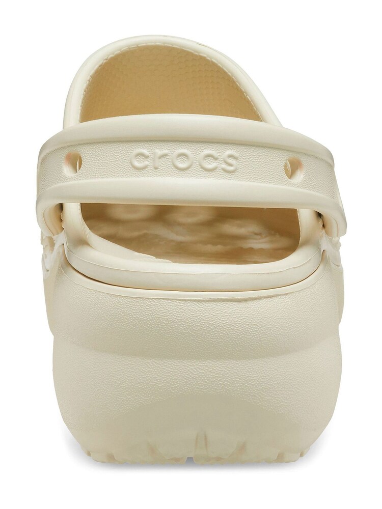 Buy Crocs Light Cream Classic Platform Clogs from Next Ireland