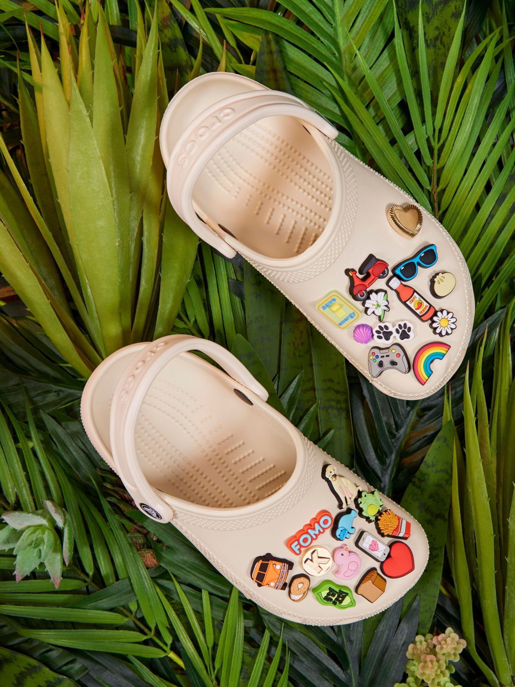 Buy Crocs Light Cream Classic Platform Clogs from Next Ireland