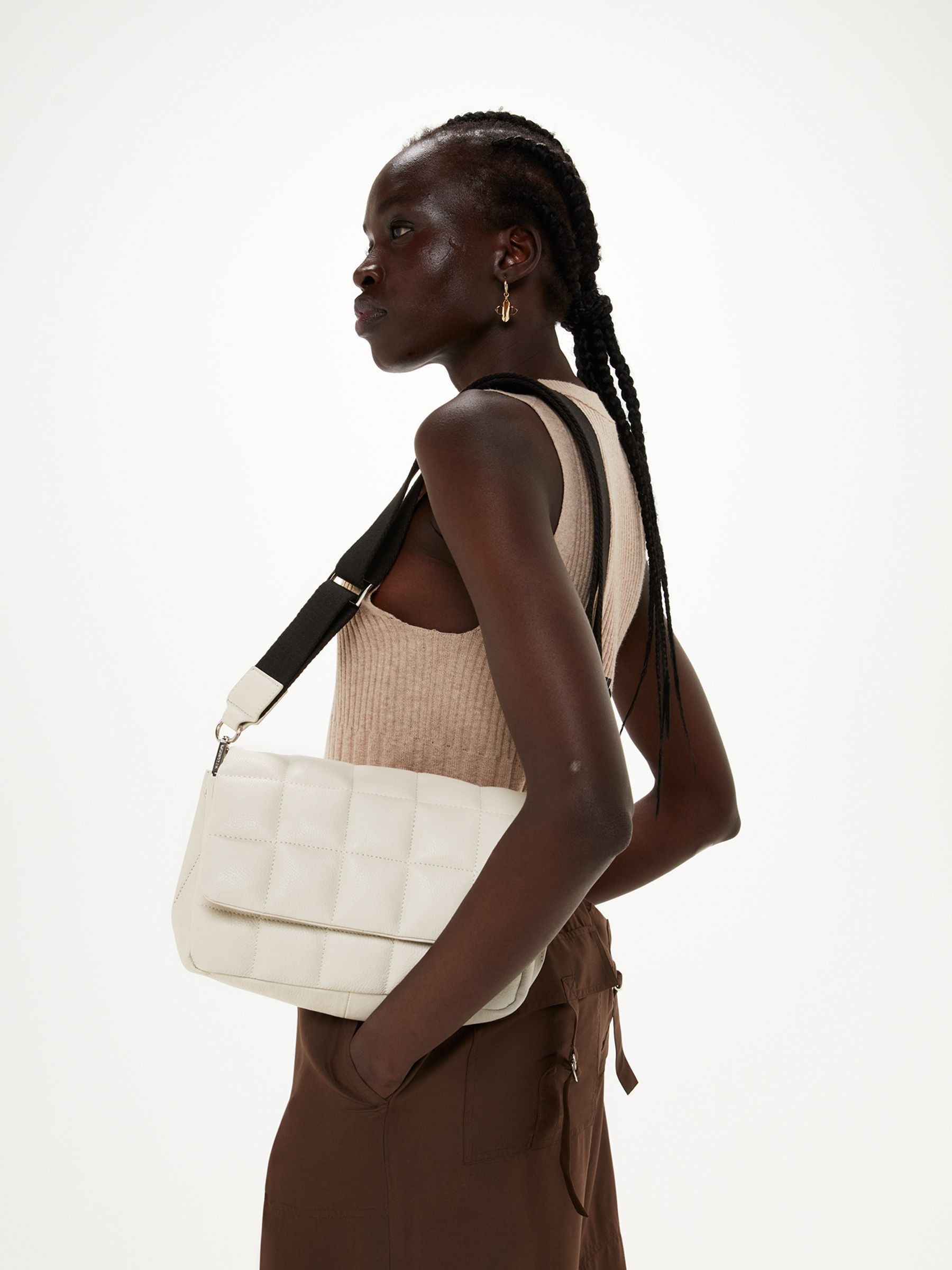 Buy Whistles Cream Ellis Quilted Cross-Body Bag from the Next UK online ...