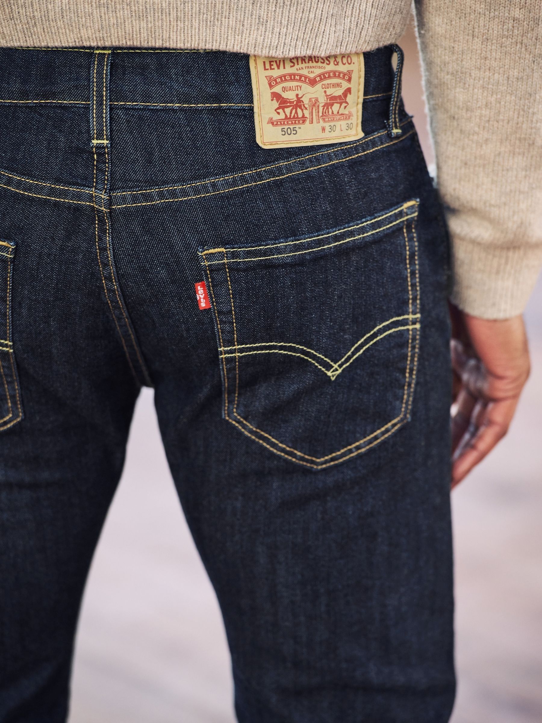 Buy Levi's® Dark Rinse Blue 505™ Regular Jeans from the Next UK online shop