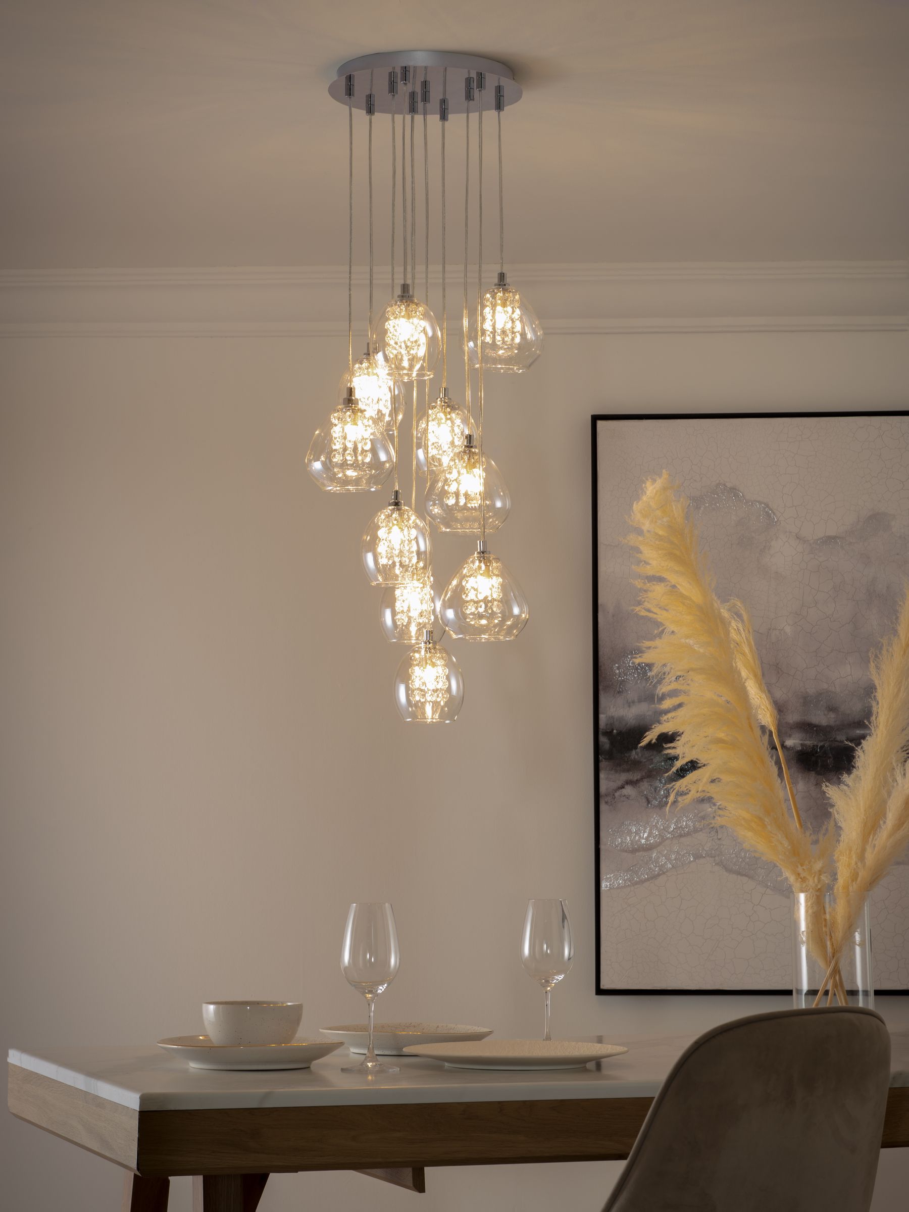 Buy Clear Bella 10 Light Cluster Ceiling Light from the Next UK online shop