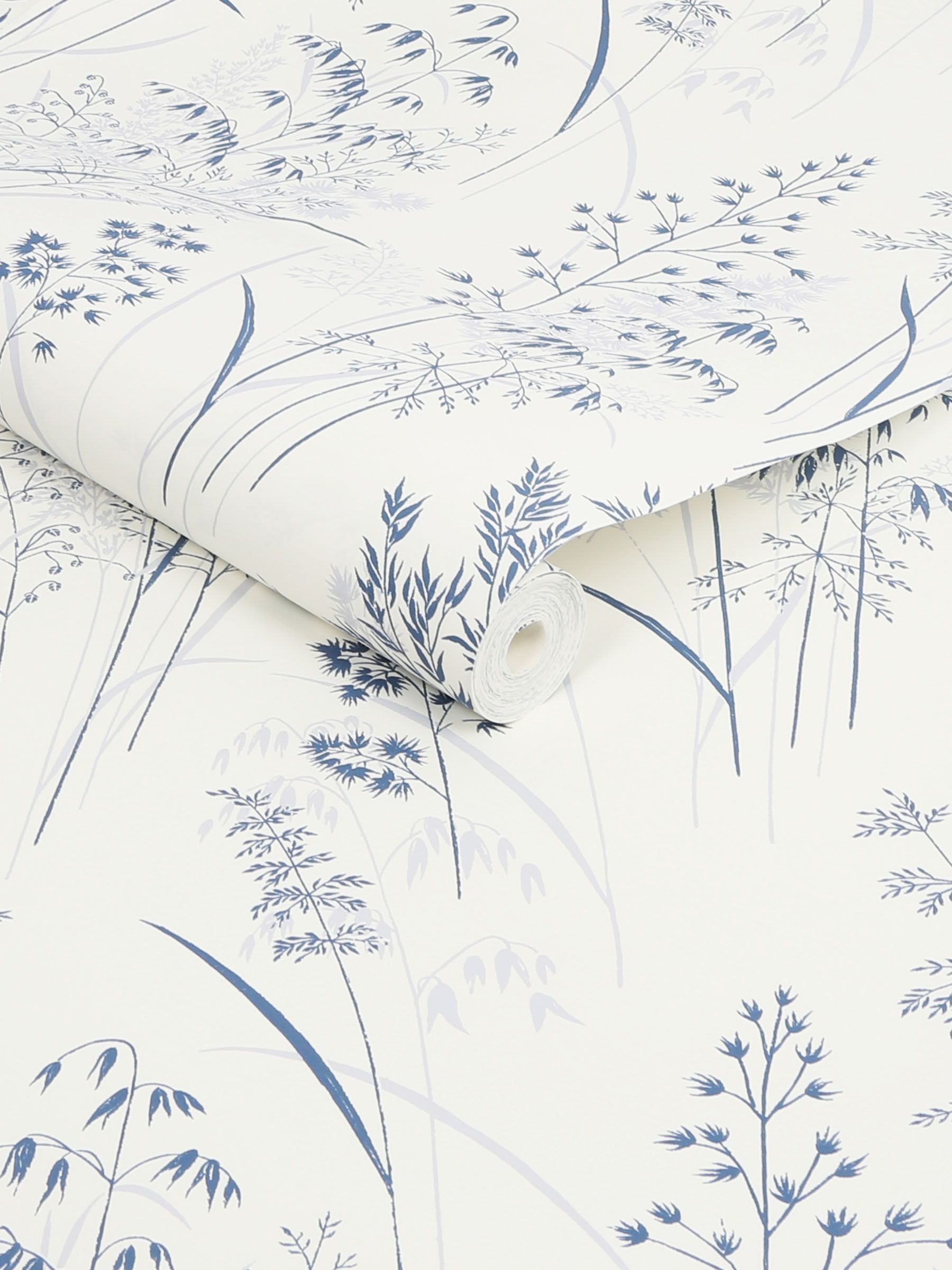 Buy Blue Leaf Sprigs 10M Wallpaper from the Next UK online shop