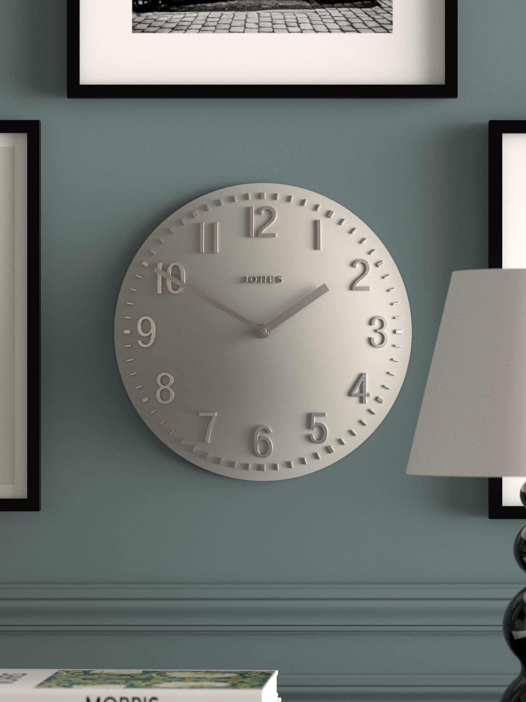 Buy Jones Clocks Grey Grey Chilli Convex Wall Clock from the Next UK ...