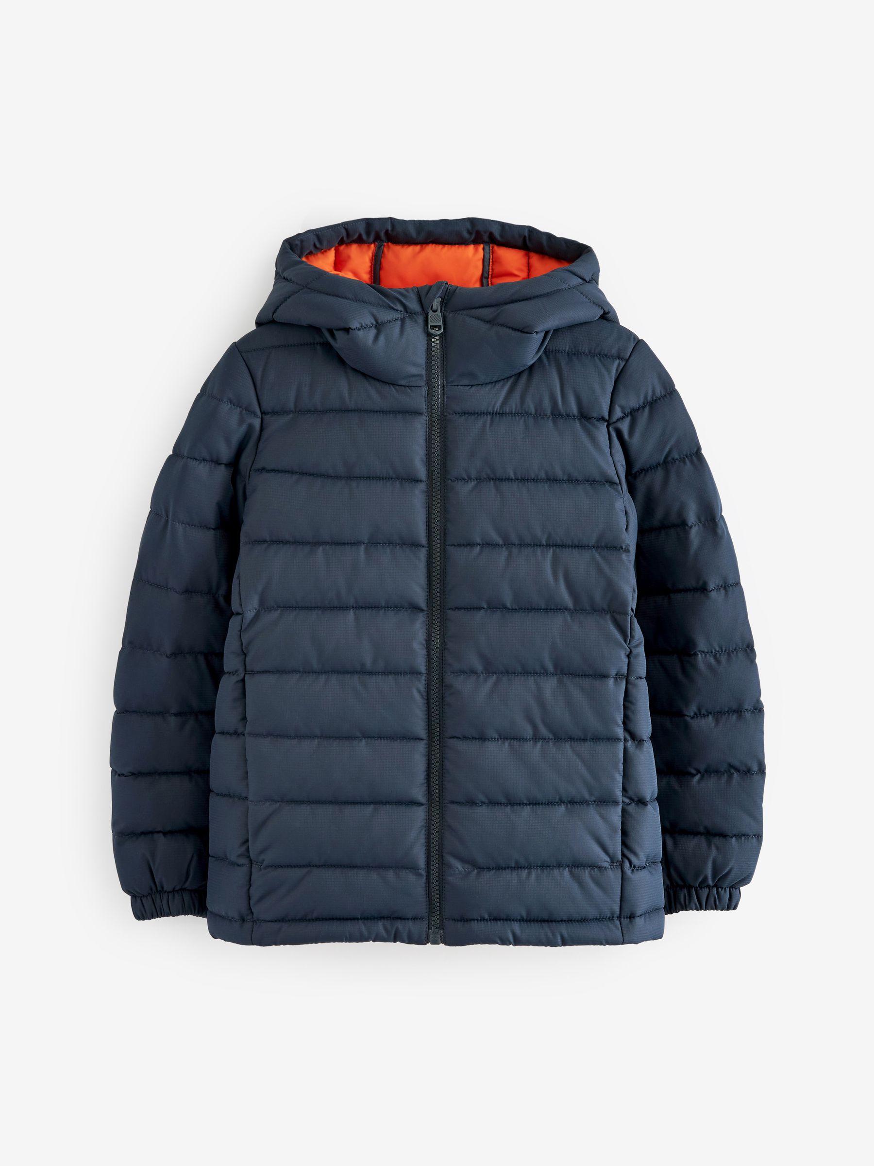 Buy Navy Blue Quilted Midweight Hooded Jacket (3-16yrs) from the Next ...