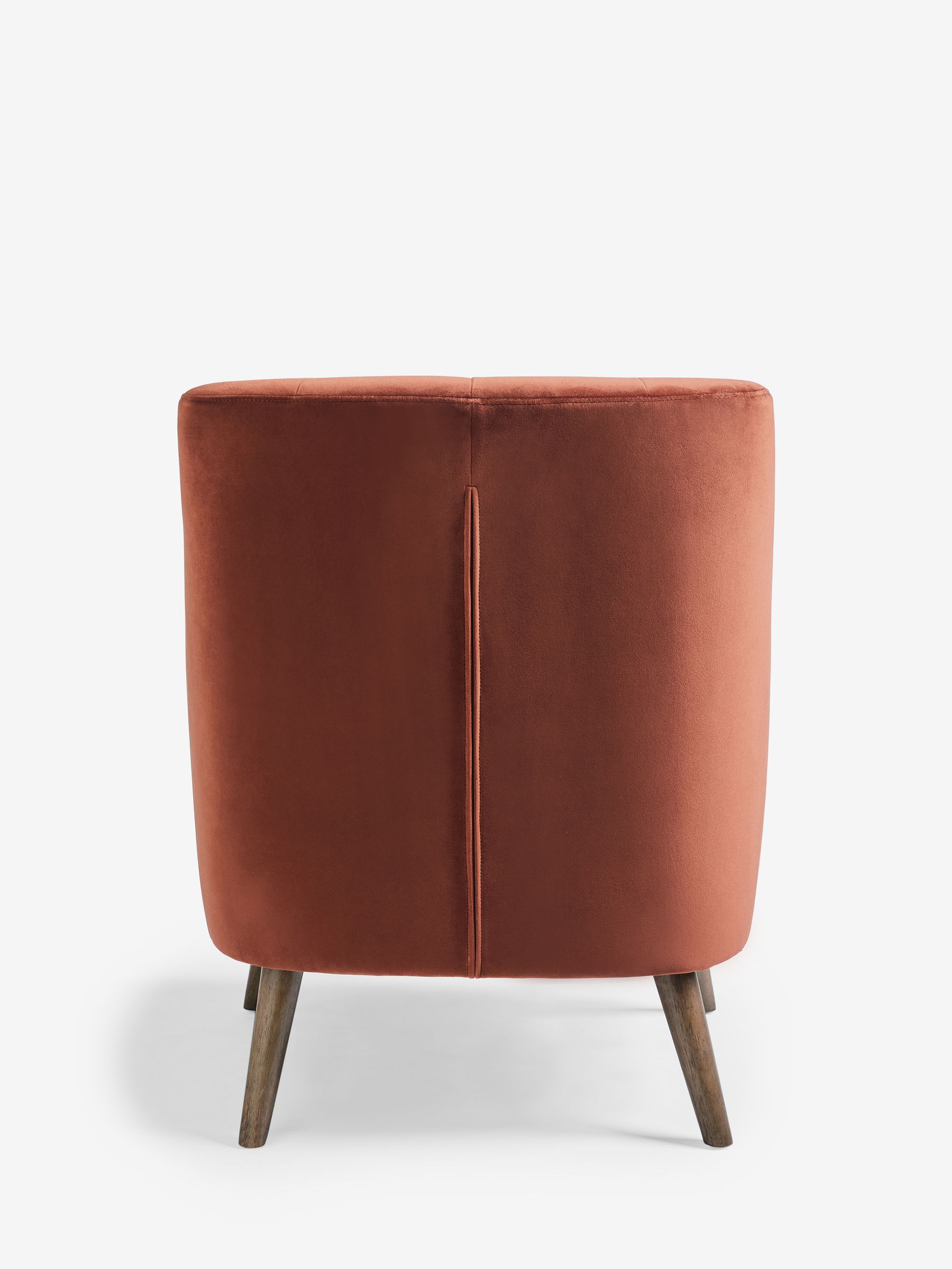 Buy Soft Velvet Rust Brown Carter Accent Chair from the Next UK online shop