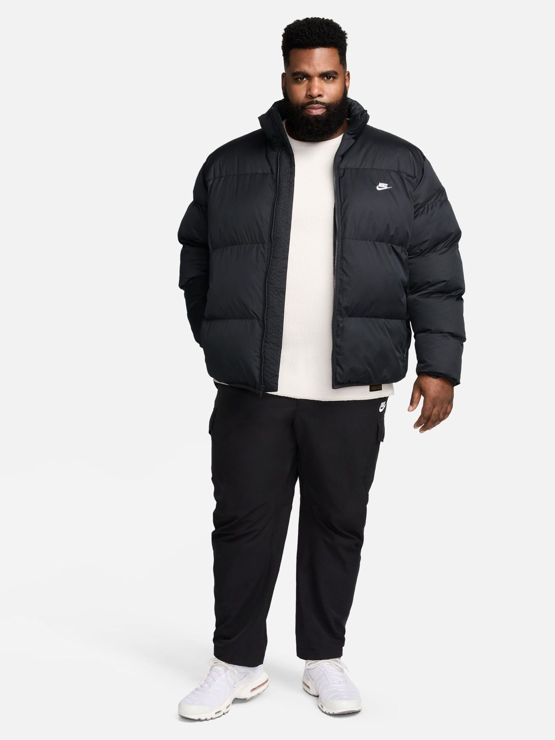 Buy Nike Black Padded Puffer Jacket from the Next UK online shop