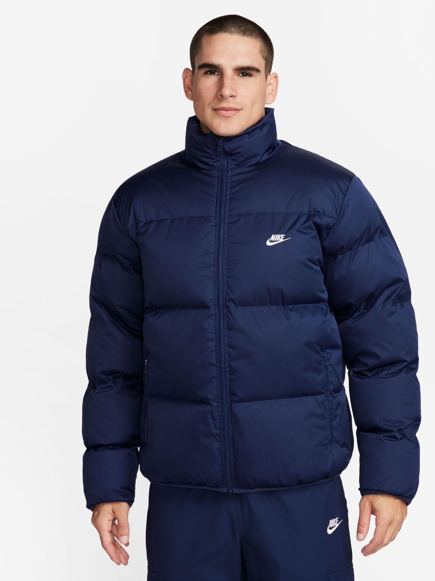 Buy Nike Blue Padded Puffer Jacket from the Next UK online shop