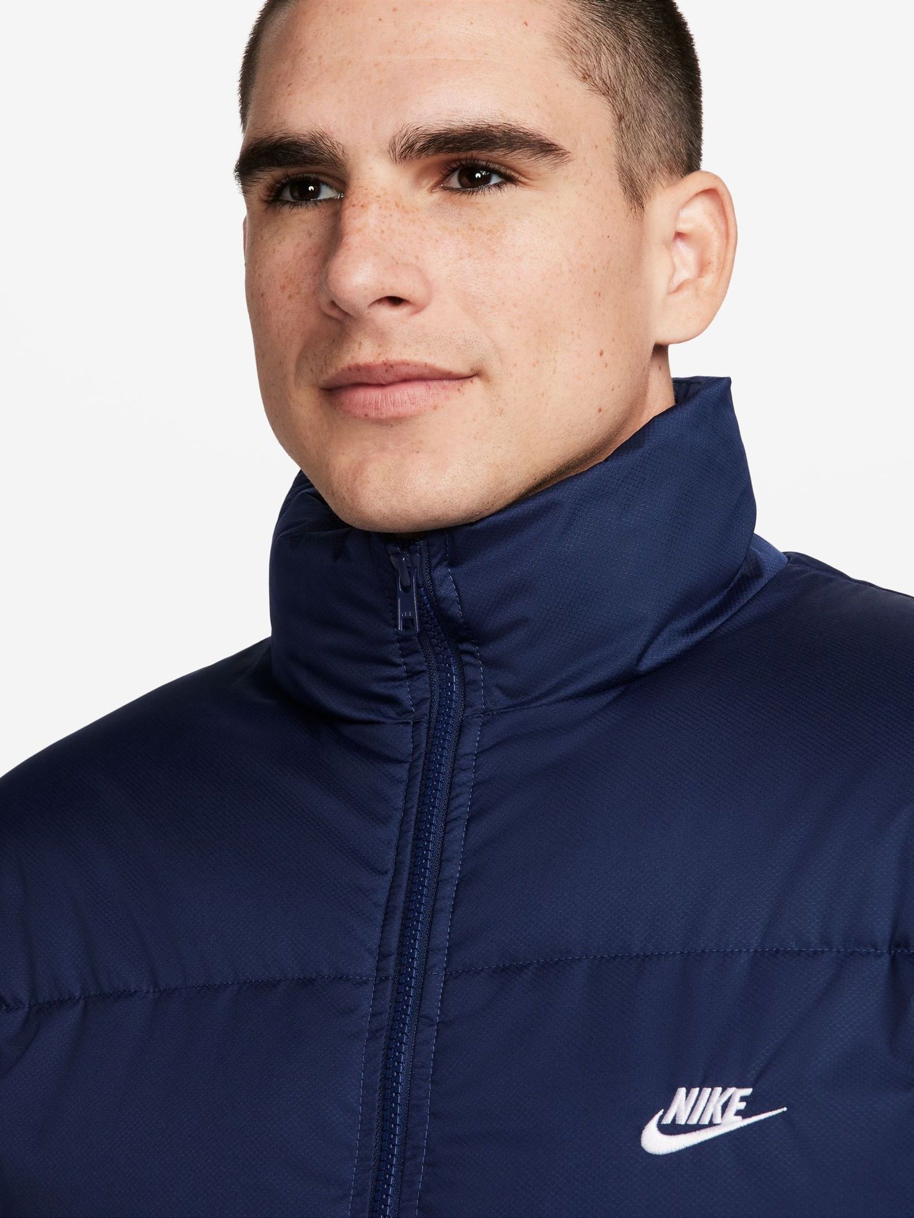 Buy Nike Blue Padded Puffer Jacket from the Next UK online shop