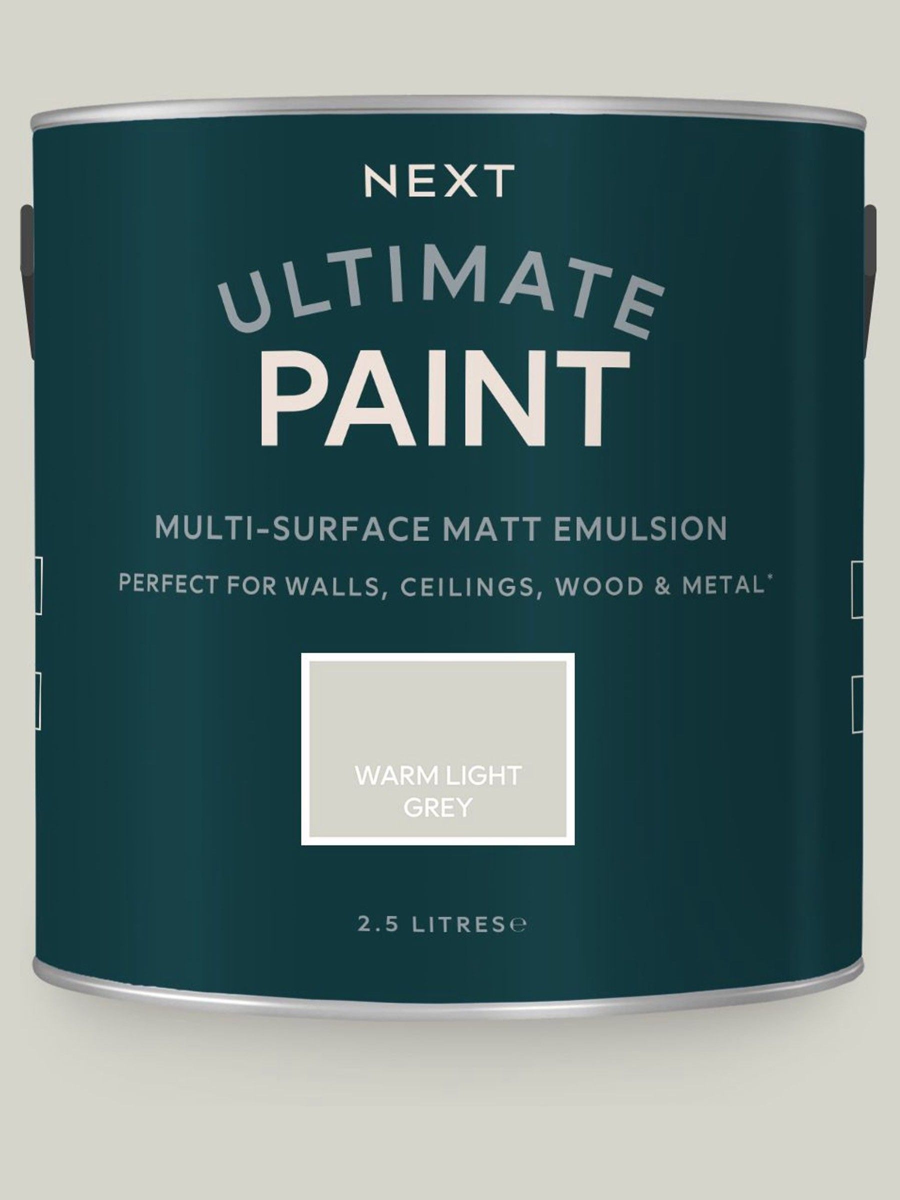 Buy Warm Light Grey Ultimate Multi-Surface 2.5L Paint from the Next UK ...