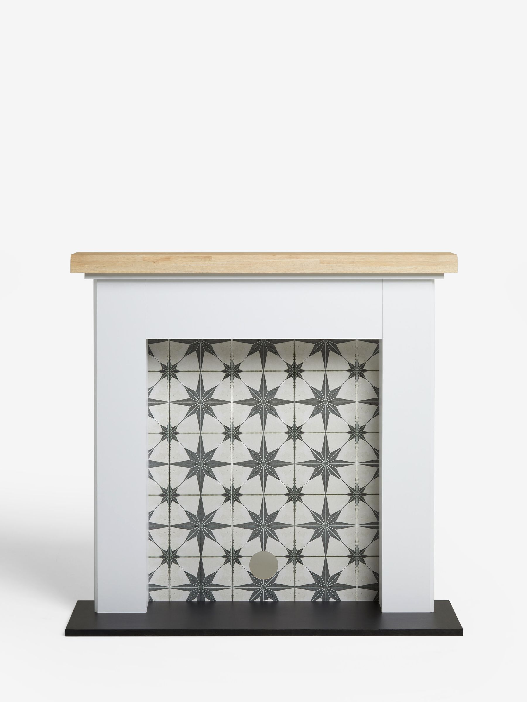 Buy White Dual Tile Effect Space Saving Fire Surround from the Next UK ...
