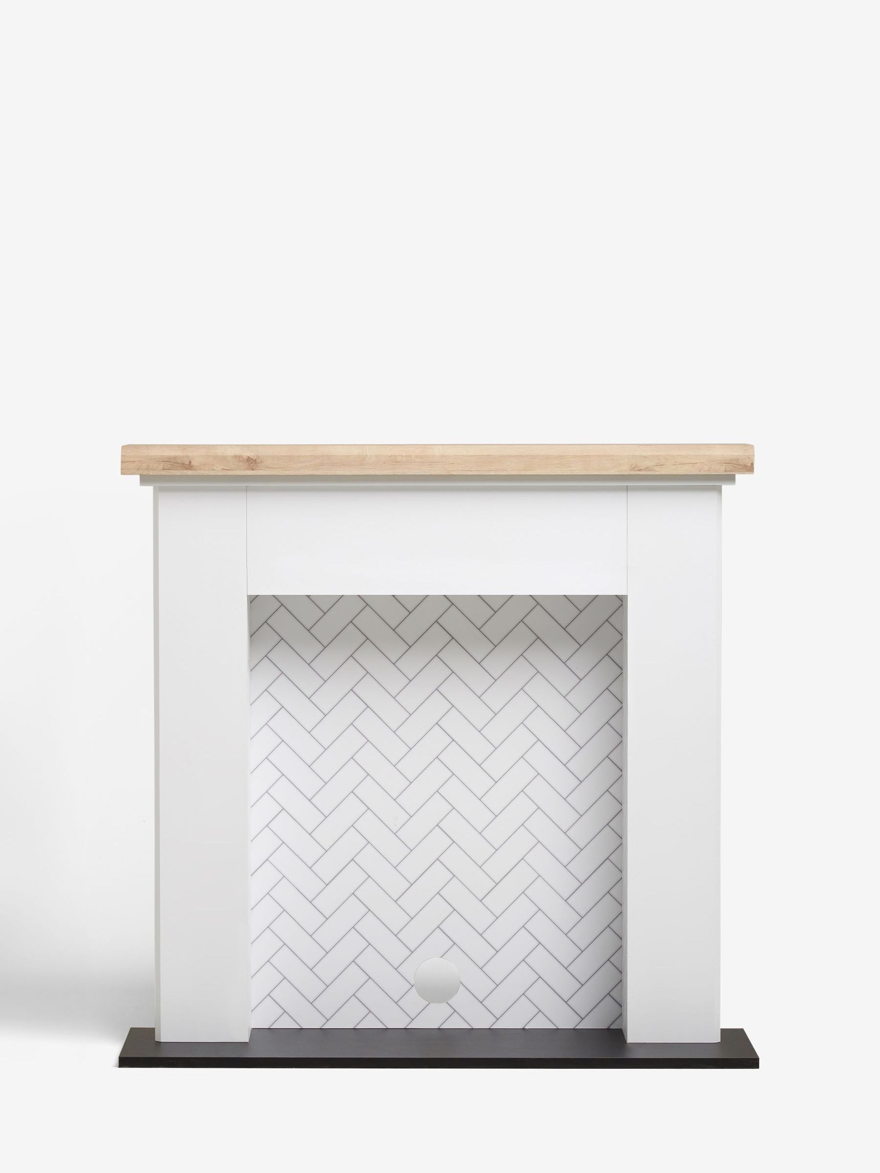 Buy White Dual Tile Effect Space Saving Fire Surround from the Next UK ...