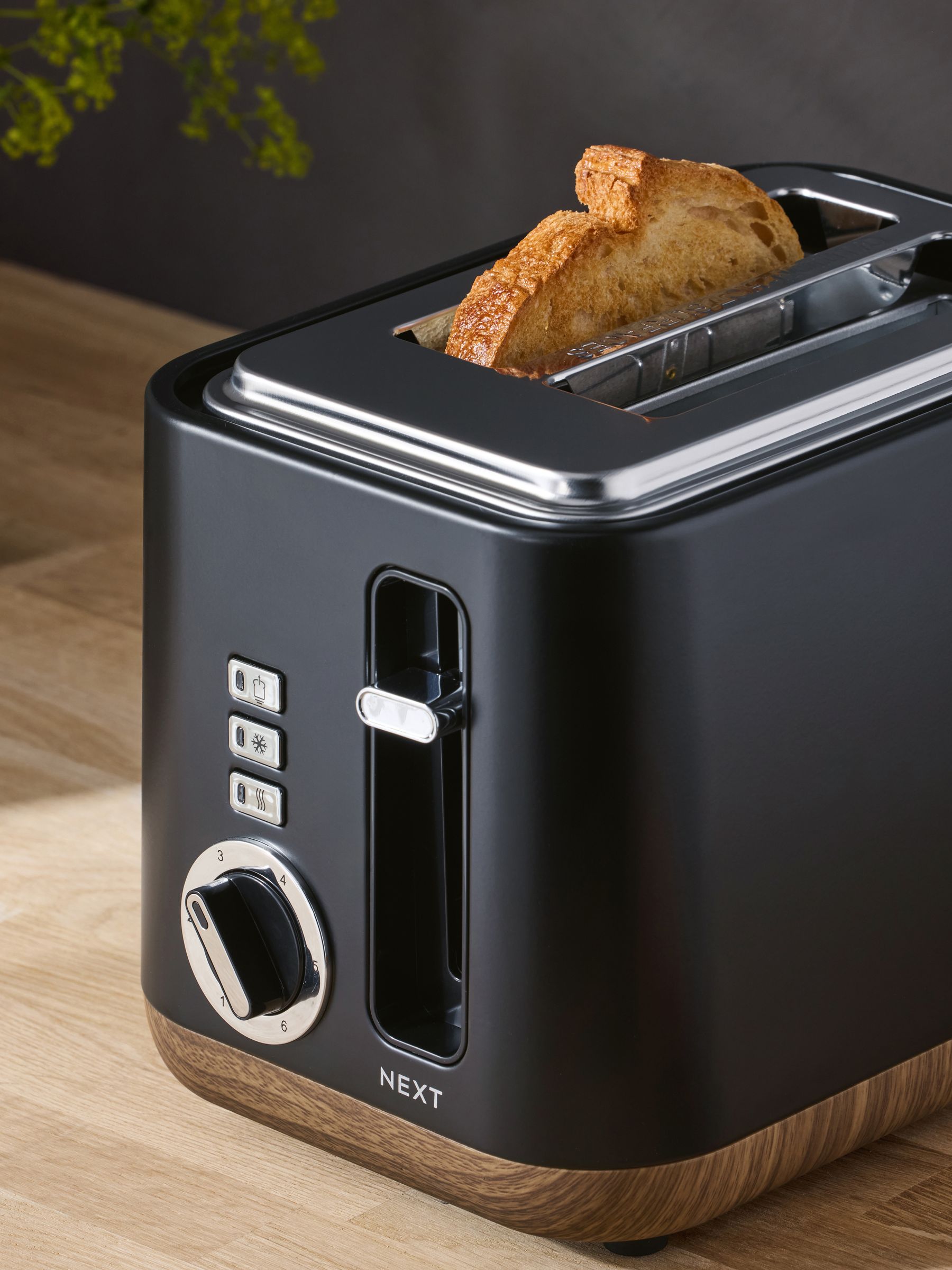 Buy Black Bronx Wood Effect 2 Slice Toaster from the Next UK online shop
