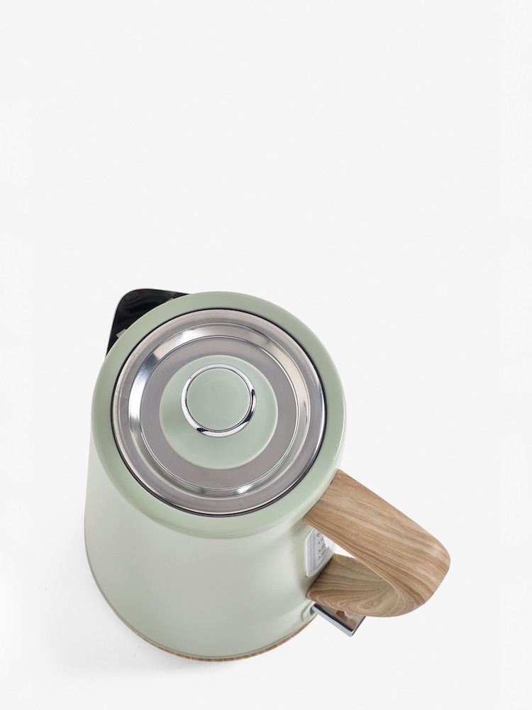 Buy Sage Green Bronx Wood Effect Kettle from the Next UK online shop