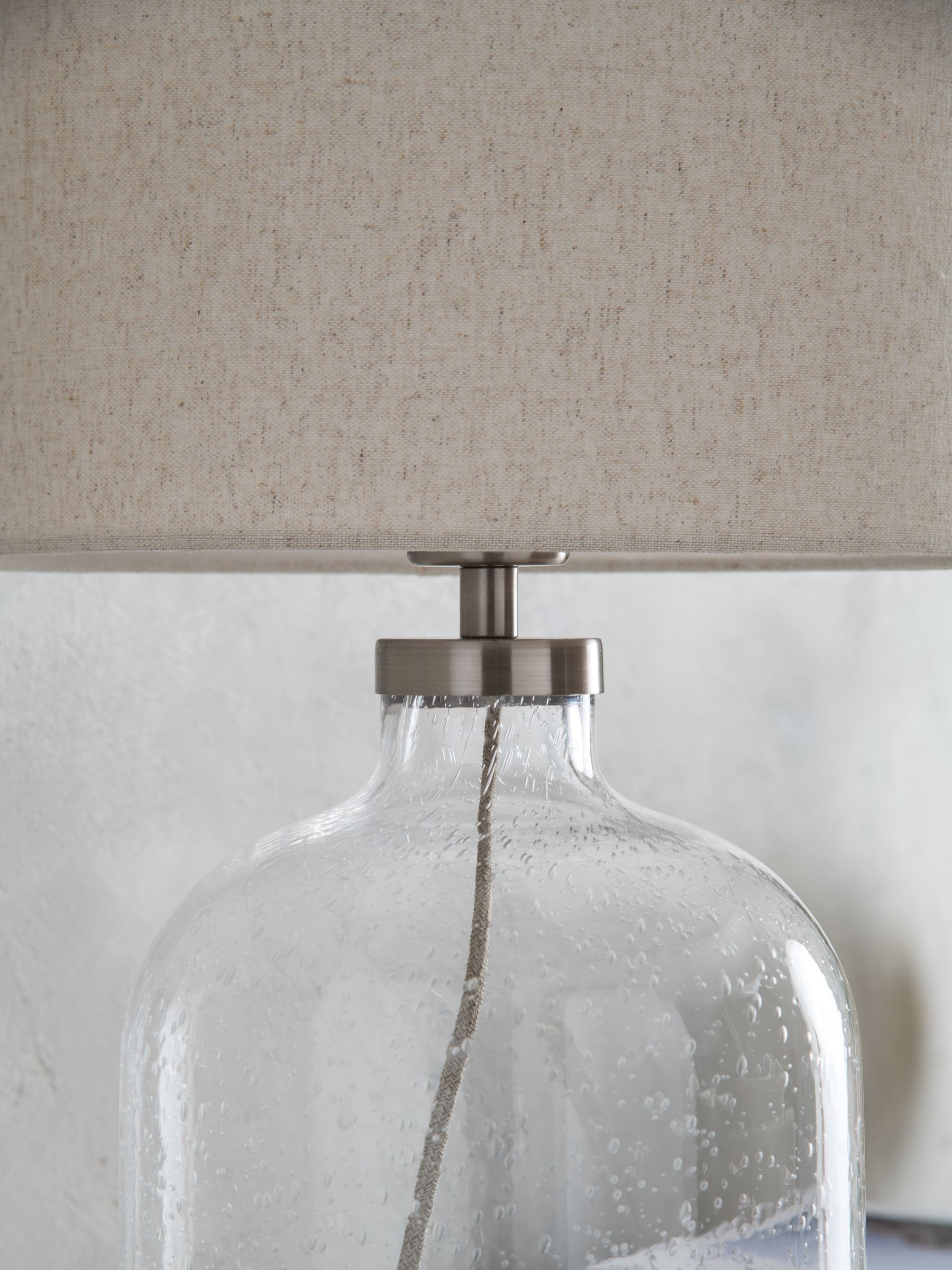 Buy Brushed Chrome Brompton Large Table Lamp from the Next UK online shop