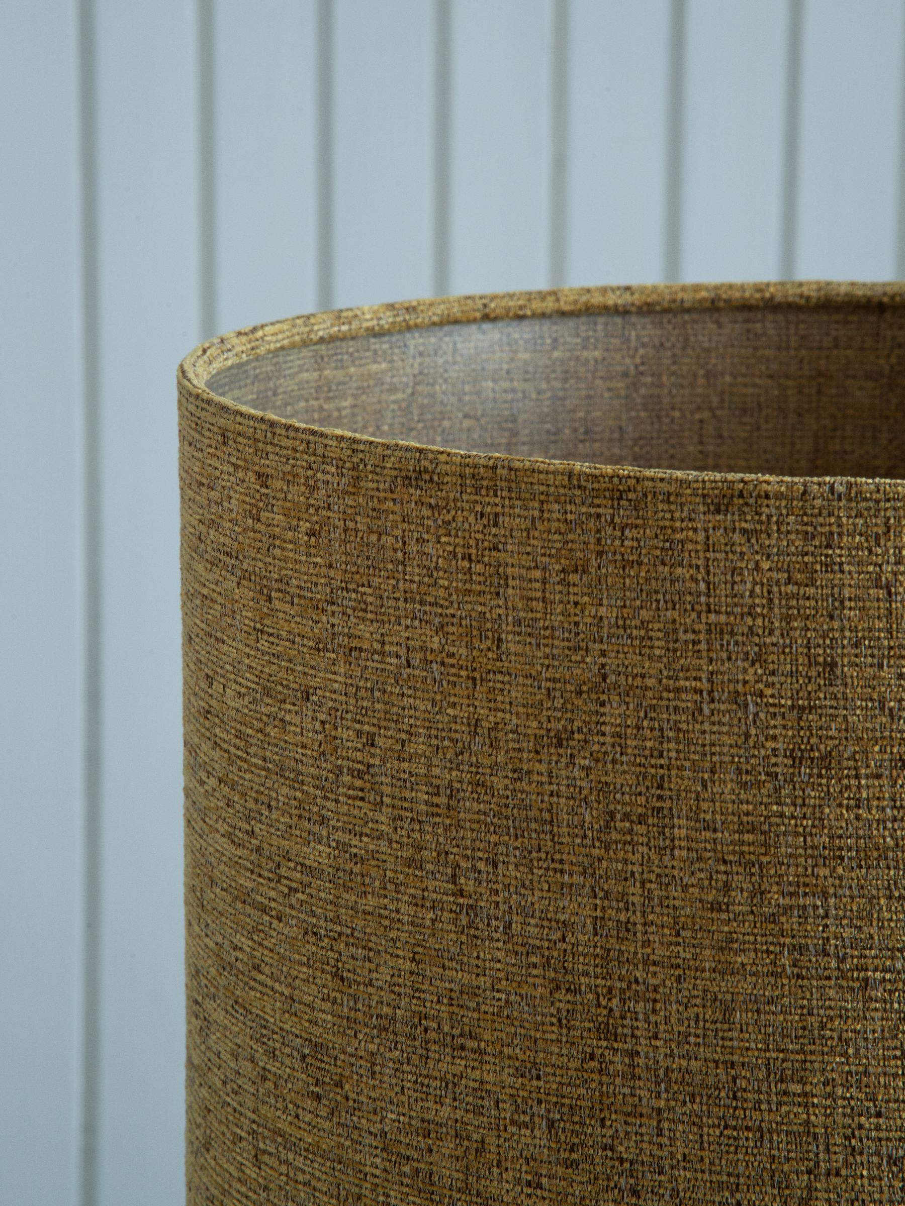 Buy Ochre Yellow Tweedy Plain Easy Fit Shade Ceiling Light from the ...