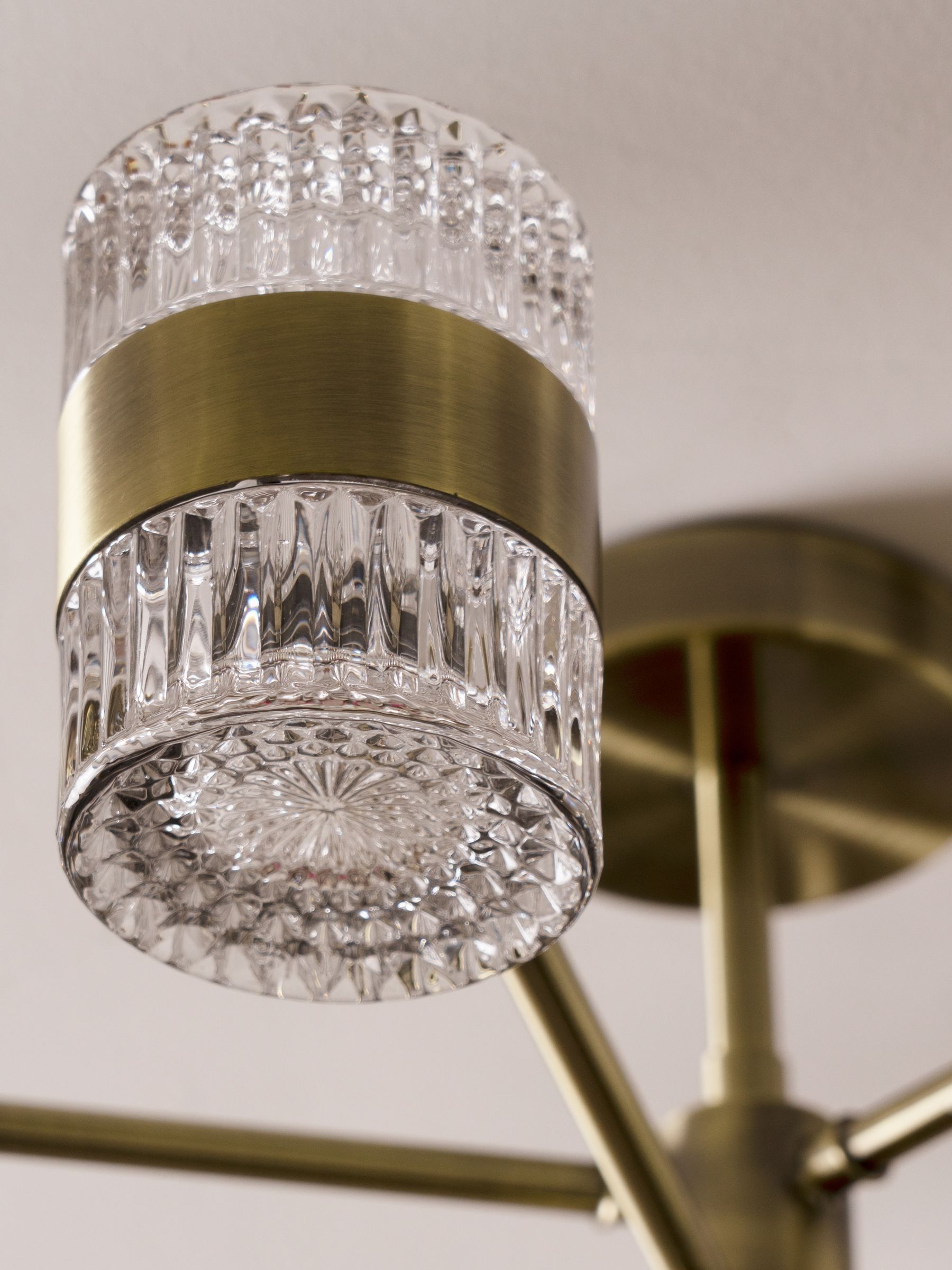 Buy Brass Lexington Glass Chanedlier Light from the Next UK online shop