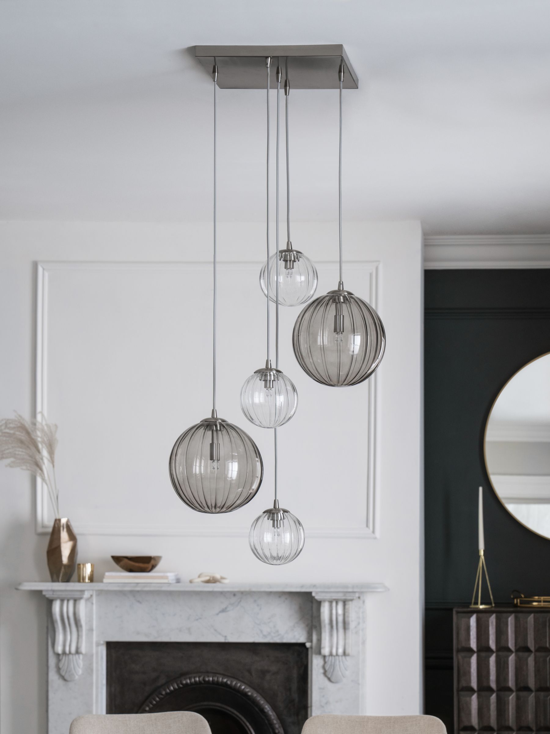 Buy Chrome Ashcroft 5 Light Cluster Ceiling Light from the Next UK ...