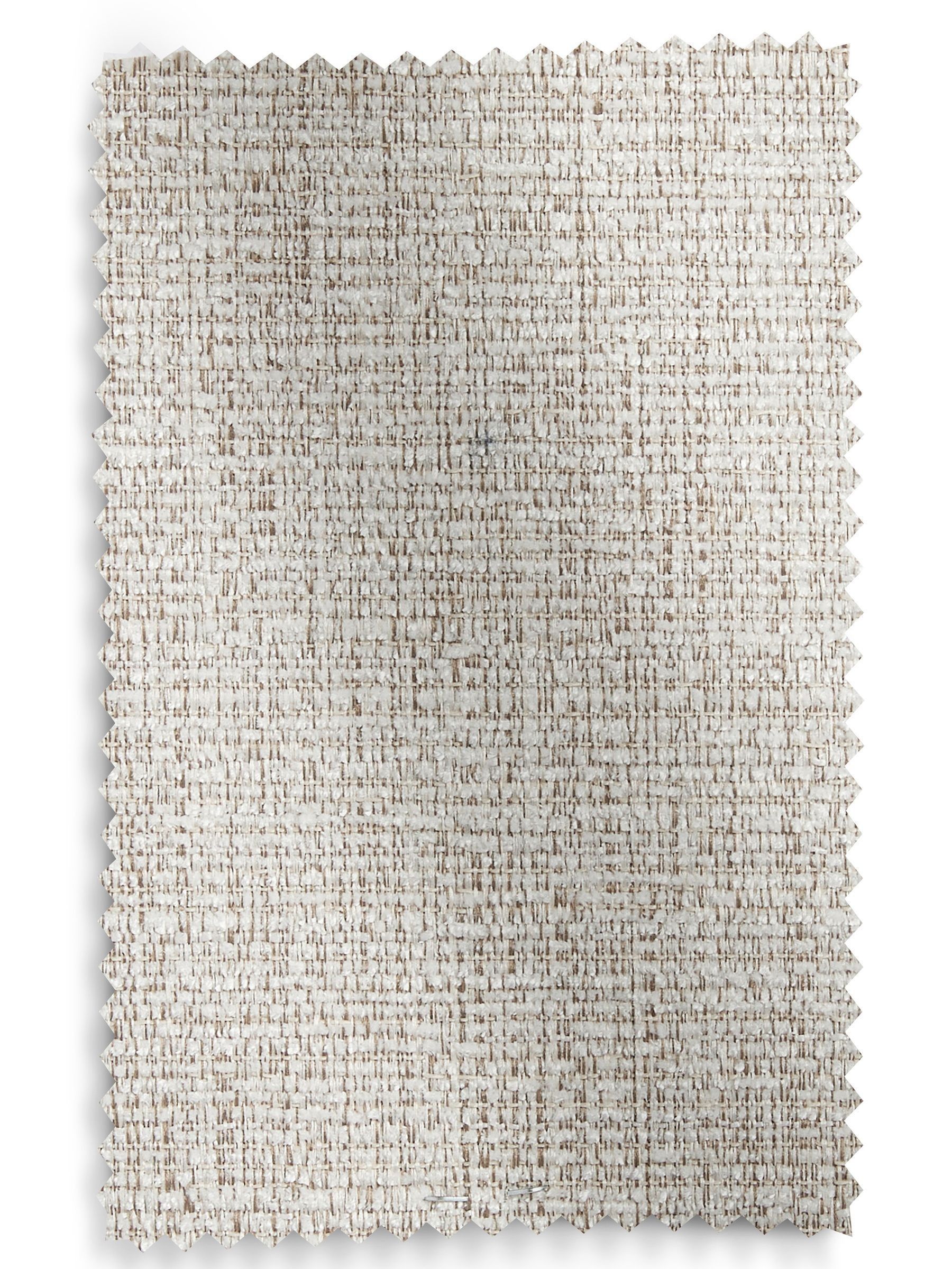 Buy Buttoned Tweedy Plain Light Natural Albury Large Footstool from the ...