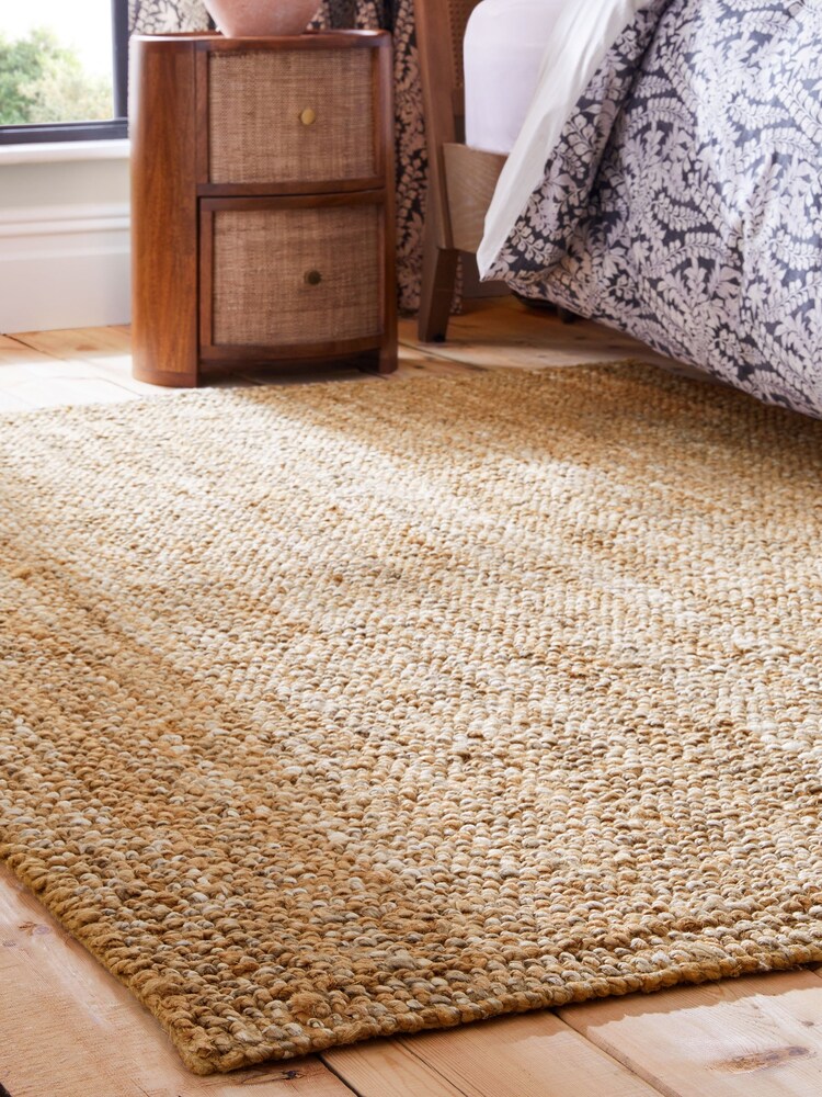 Buy Natural Jute Bobble Rug from Next Ireland