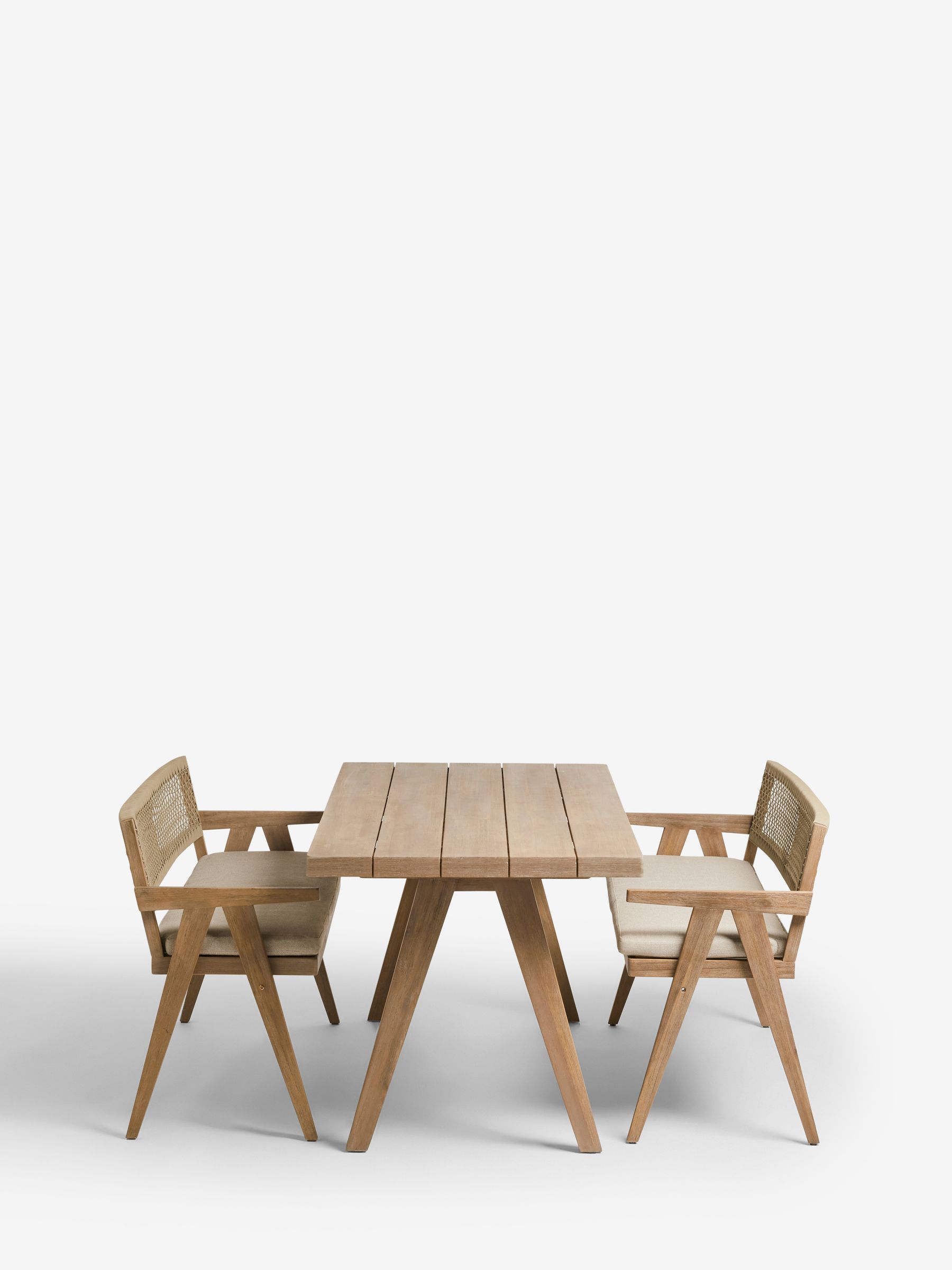 Buy Natural Amalfi Garden 6 Seater Wooden Dining Table and Bench Set ...