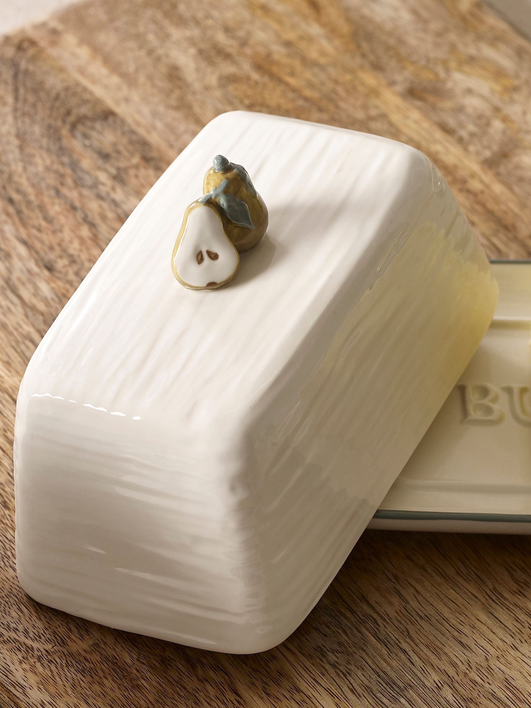 Buy White Pear Butter Dish from Next USA