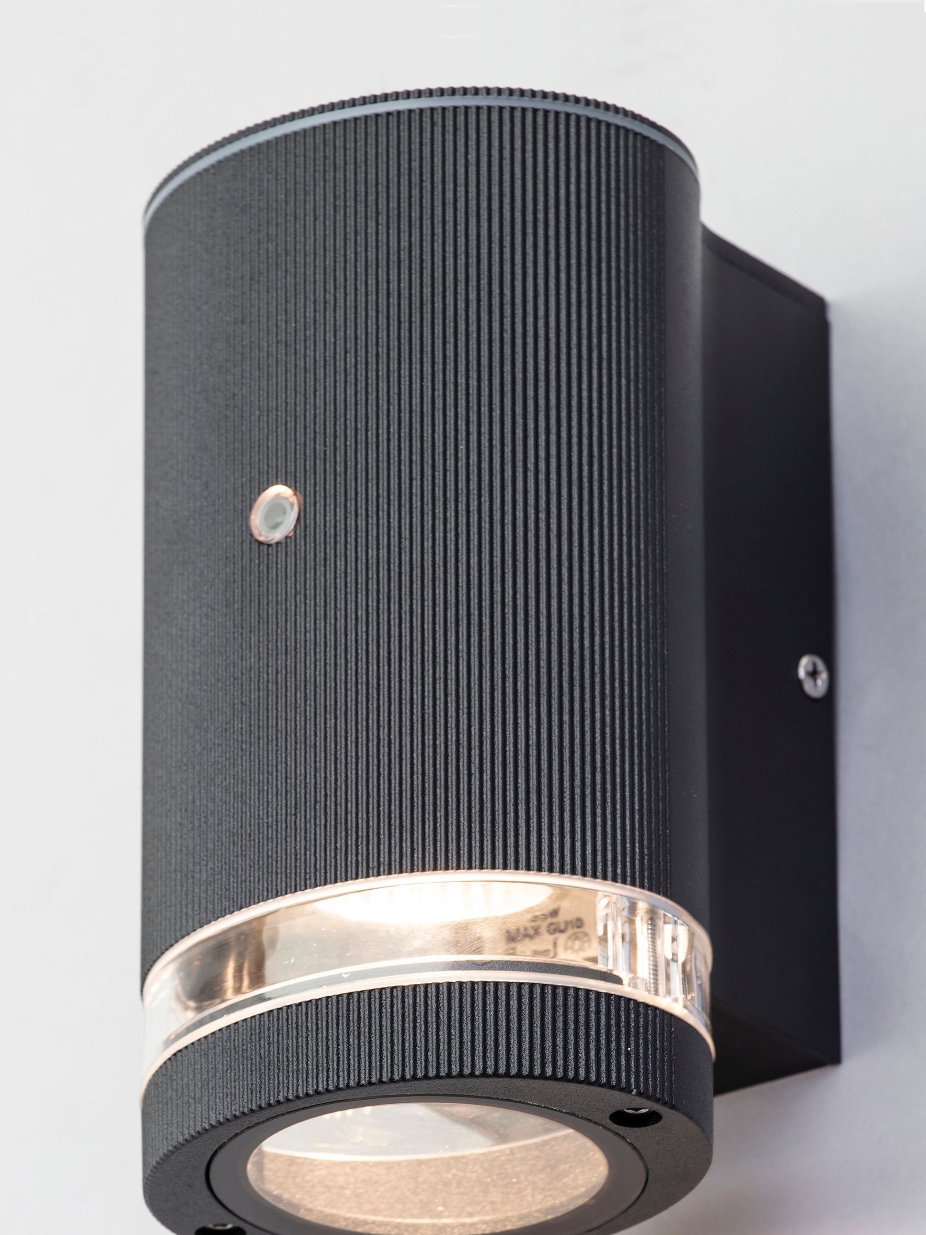 Buy BHS Black Helix 1 Wall Outdoor Light Downlight With Photocell ...