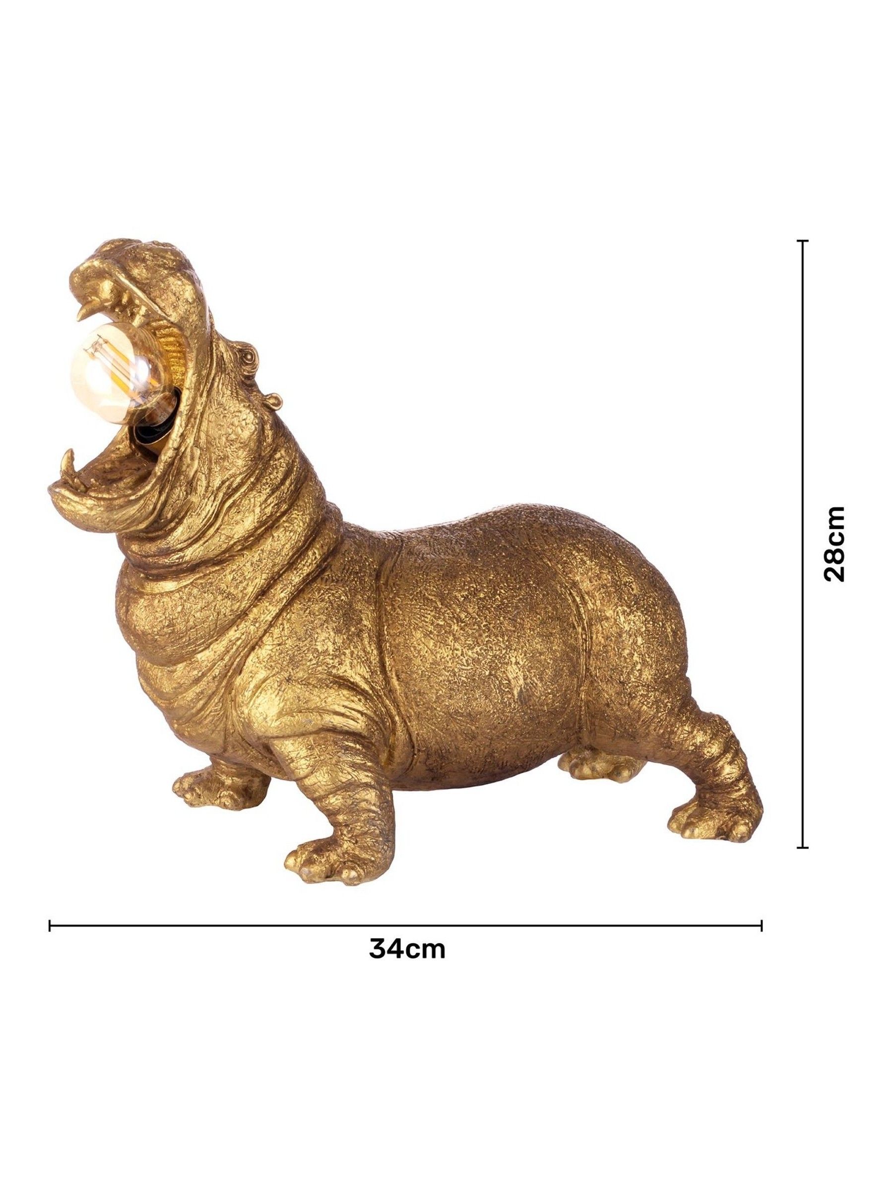 Buy BHS Gold Bernard Hippo Lamp from the Next UK online shop