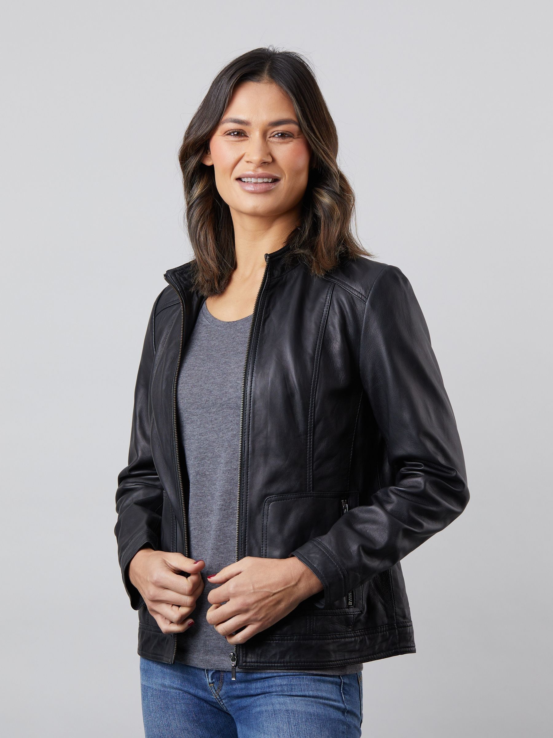 Buy Lakeland Leather Black Abbeytown Hooded Leather Jacket from Next ...