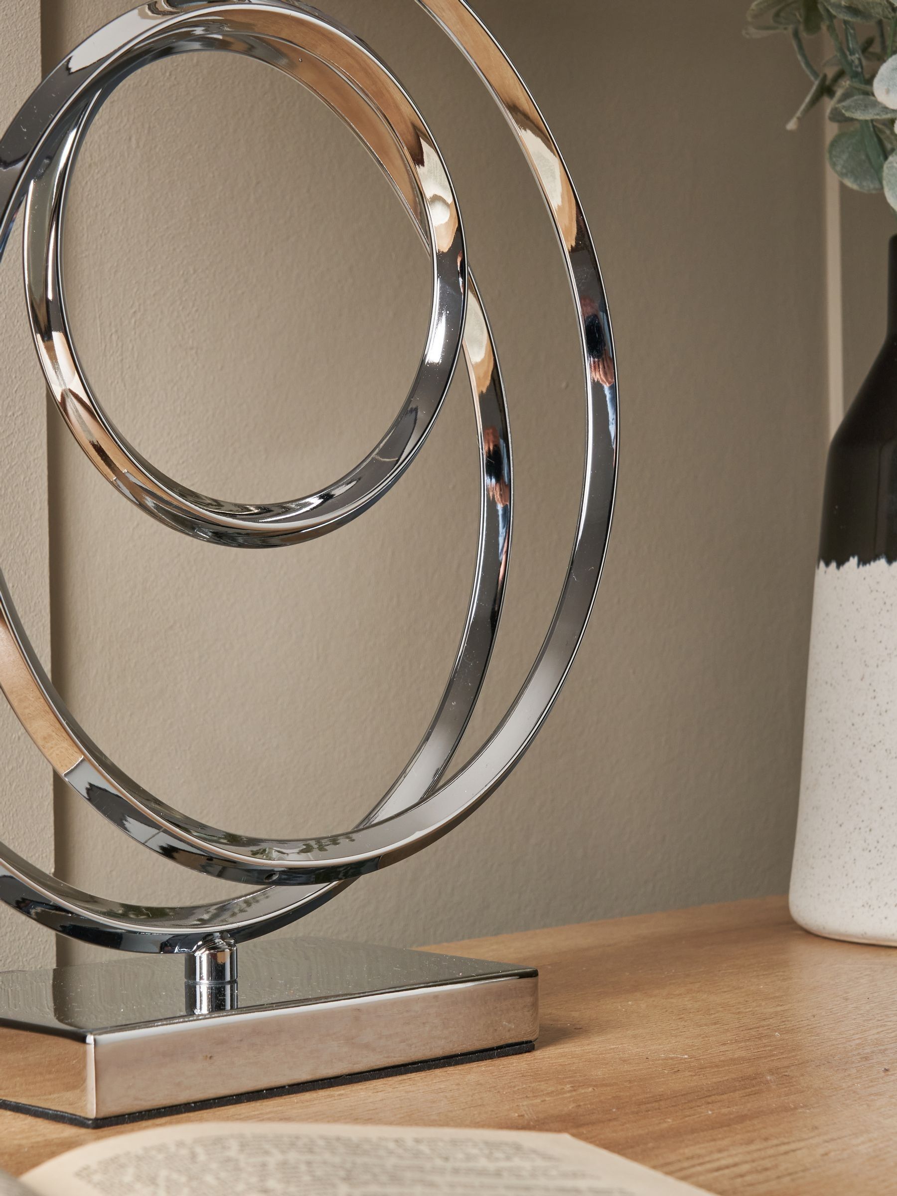 Buy BHS Silver Saturn Table Lamp from the Next UK online shop
