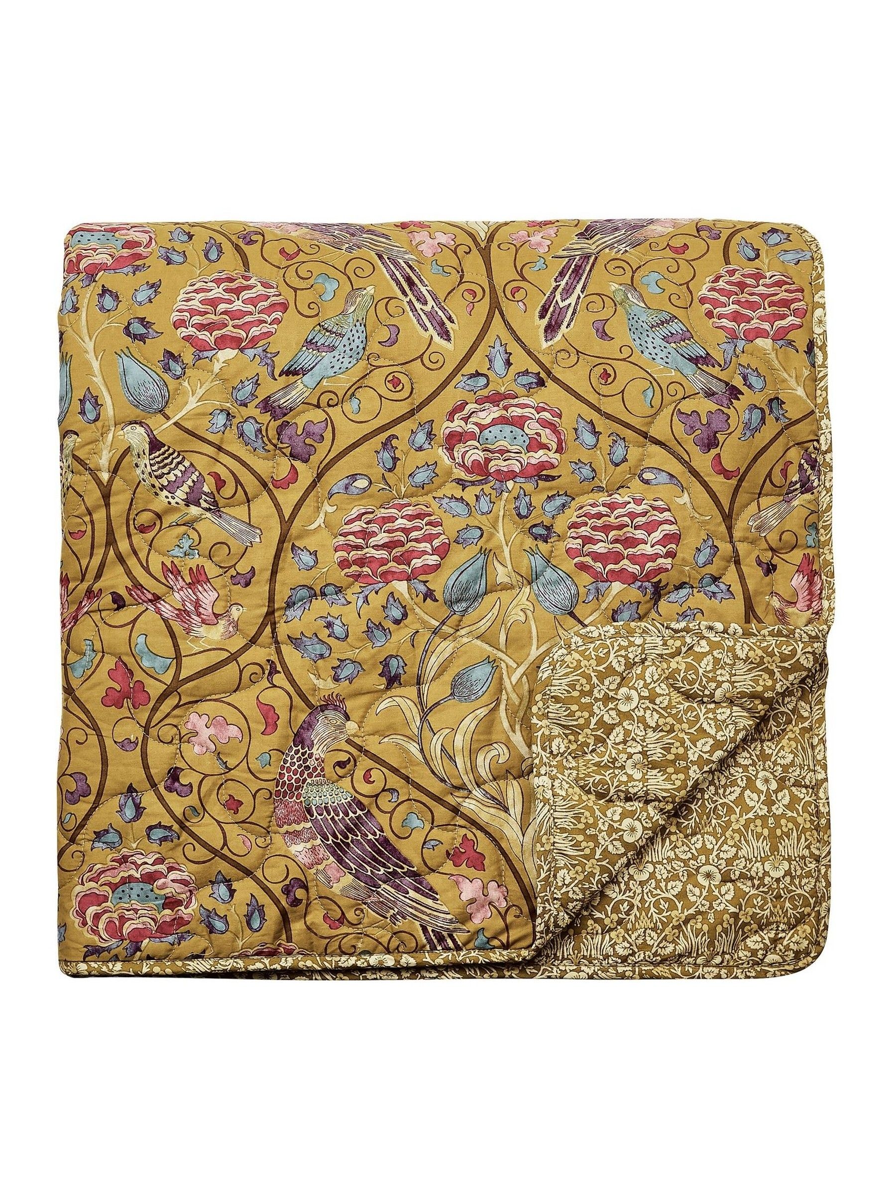 Buy Morris & Co. Saffron Yellow Seasons by May 200 Thread Count Quilted ...