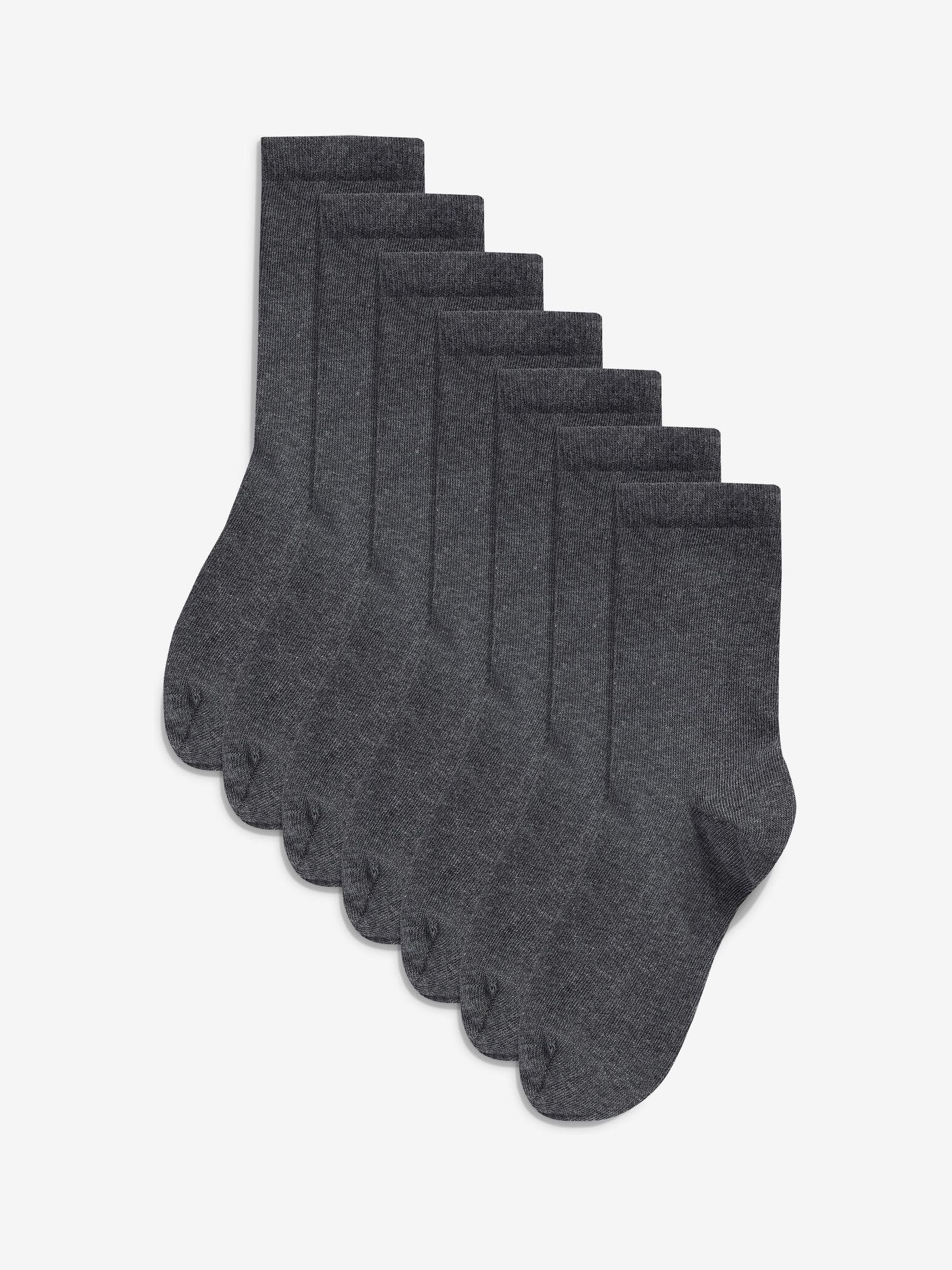 Buy Grey 7 Pack Cotton Rich Socks from Next Australia