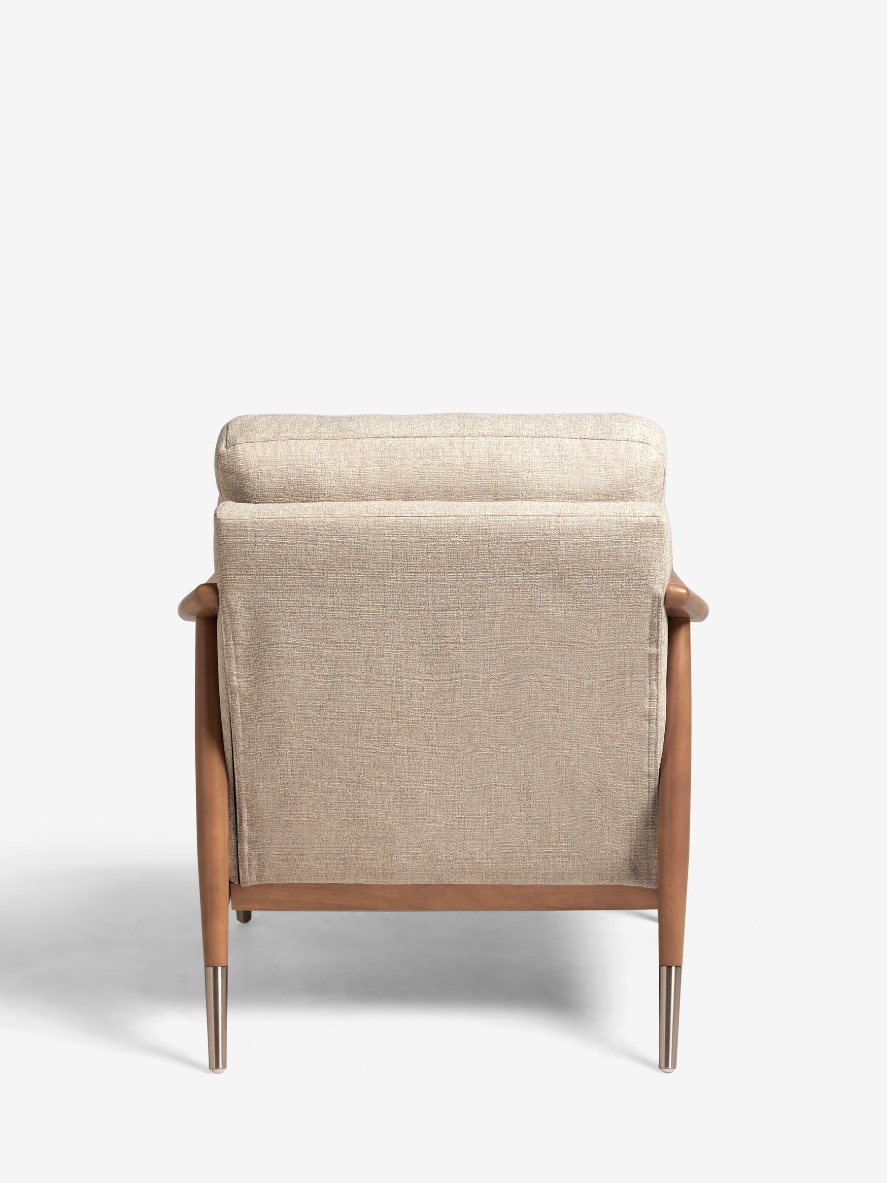 Buy Tweedy Plain Light Natural Flinton Wooden Accent Chair from Next ...