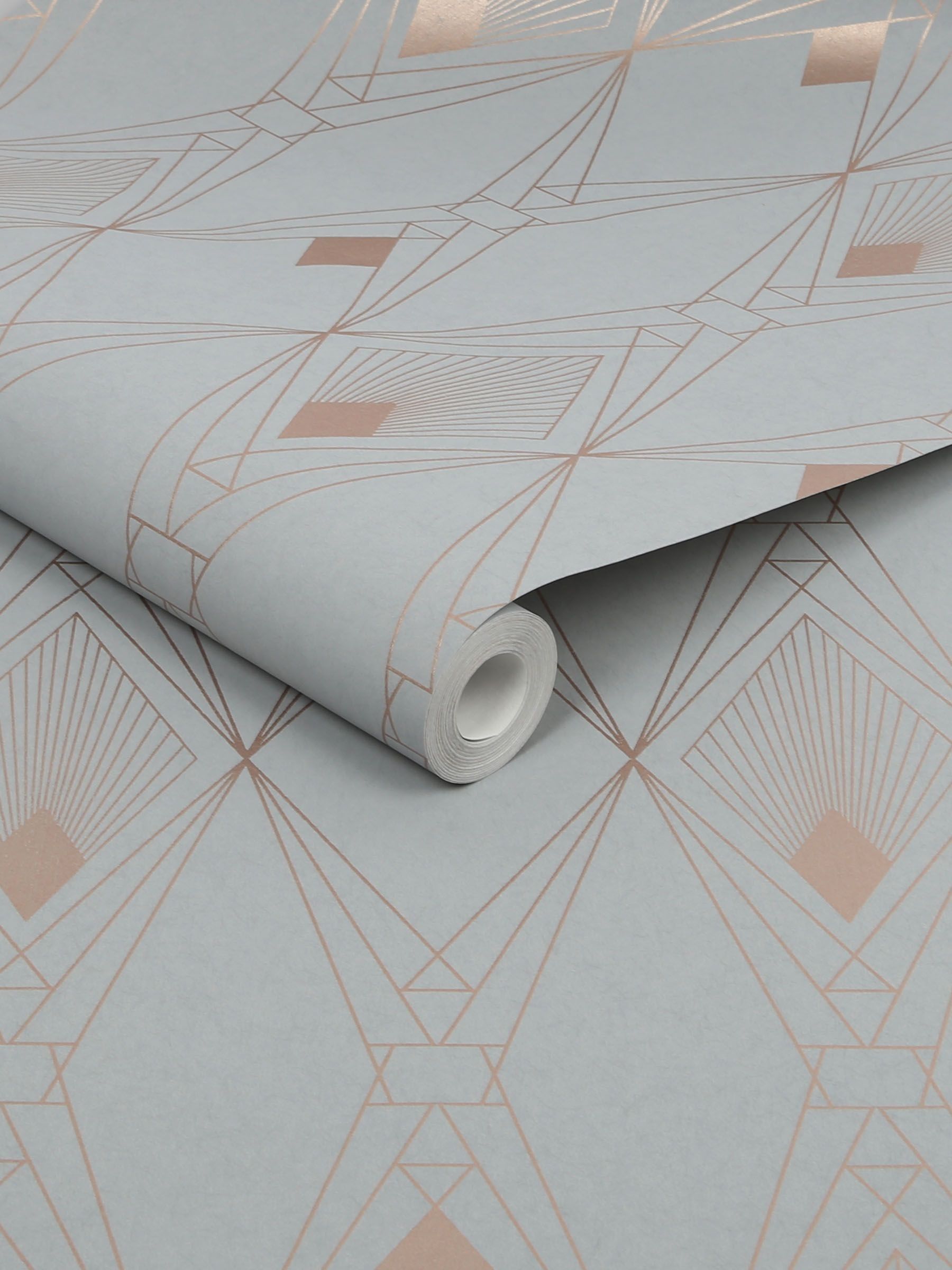 Buy Grey Deco Geometric 10M Wallpaper from the Next UK online shop