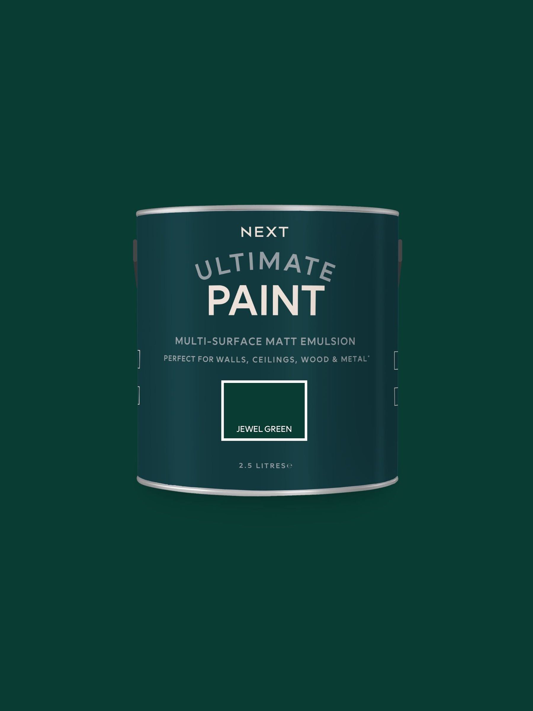 Buy Jewel Green Ultimate Multi-Surface 2.5L Paint from the Next UK ...