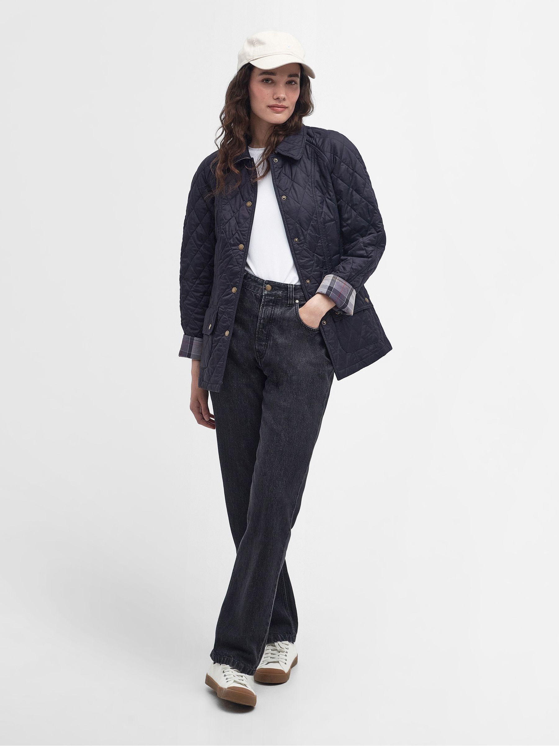 Buy Barbour® Navy Blue Beadnell Quilt Jacket from Next Australia