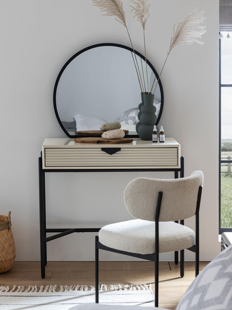 Buy Dark Natural Lacey Glass Console Dressing Table from the Next UK ...