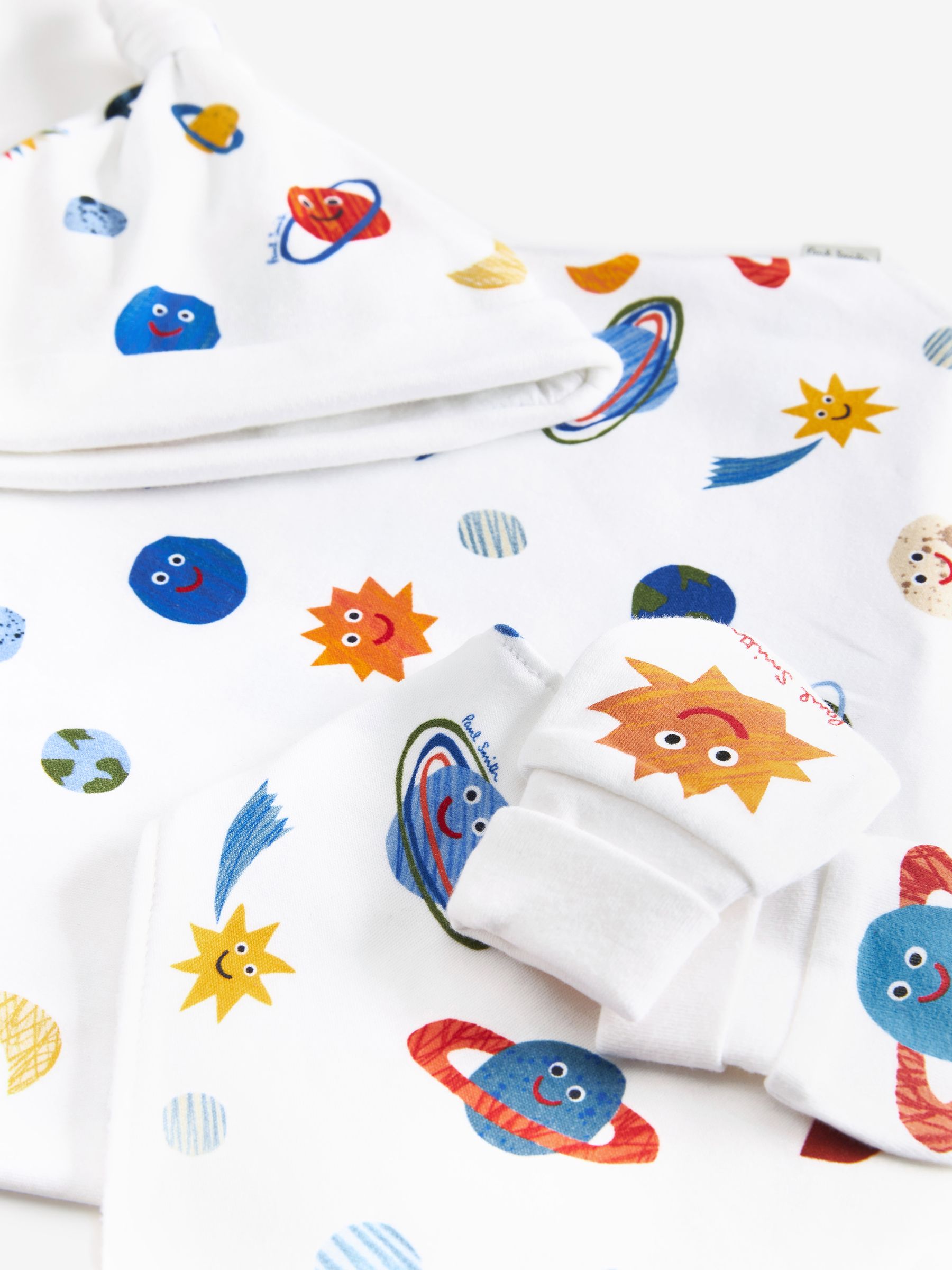 Buy Paul Smith Baby Boys White 'Planet' Print Sleepsuit Gift Set from ...