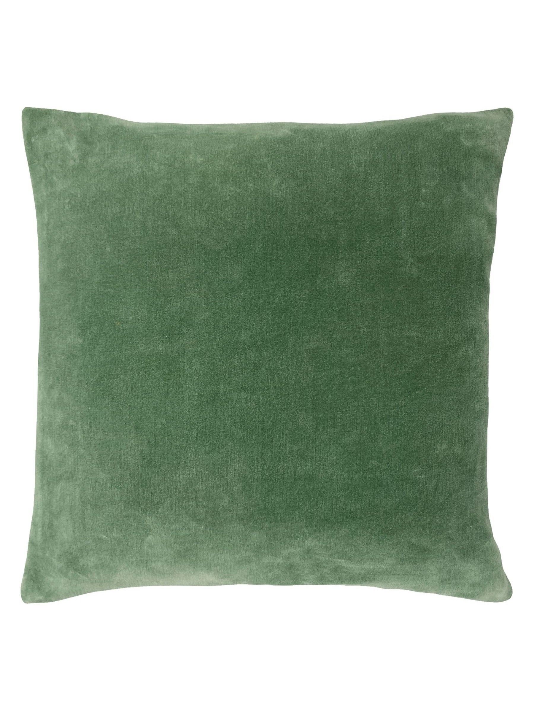 Buy Furn Eucalyptus Green 45 x 45cm Mangata 100% Cotton Velvet Cushion ...