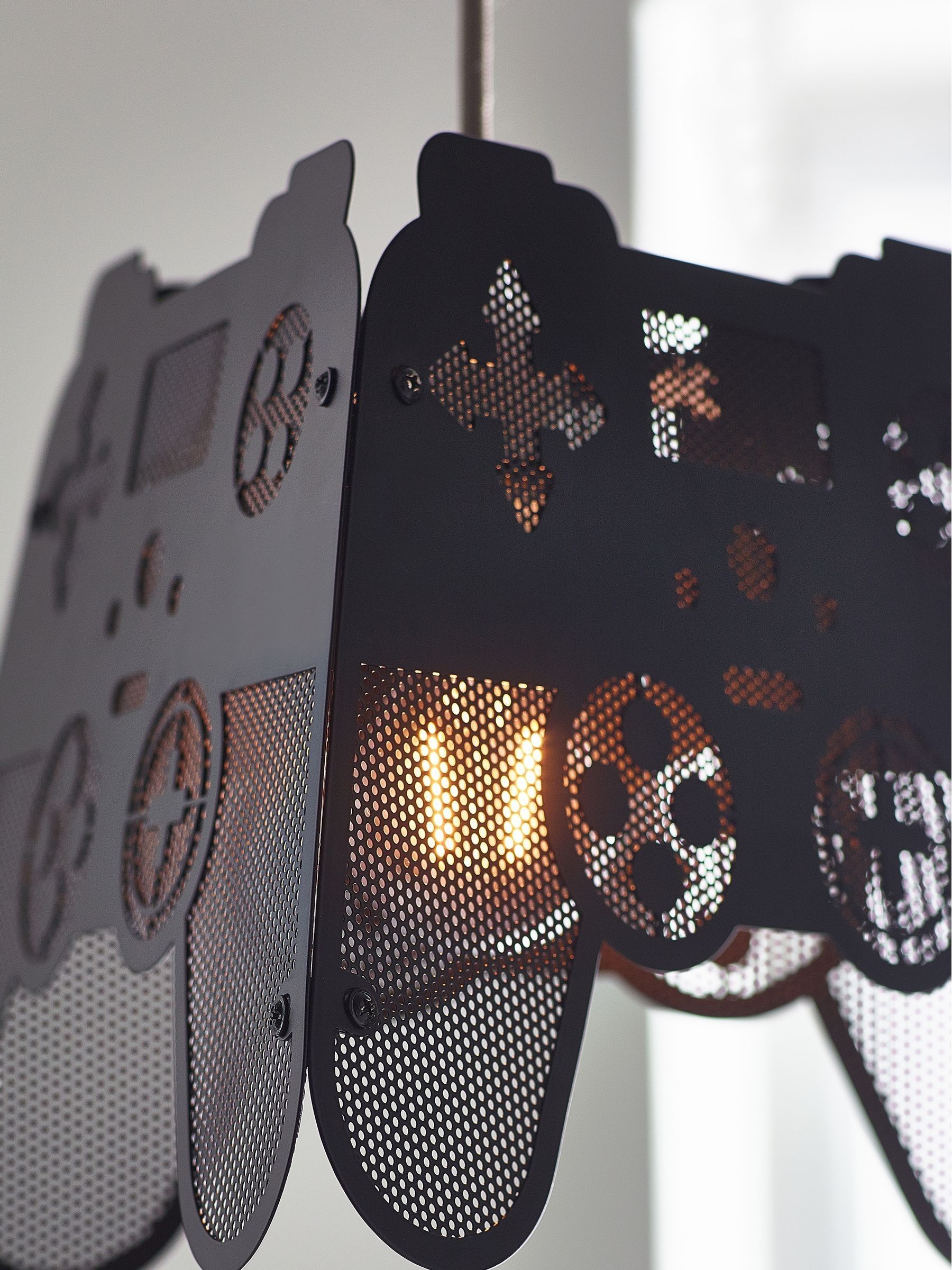 Buy Black Metal Game Controller Easy Fit Light shade from Next Ireland