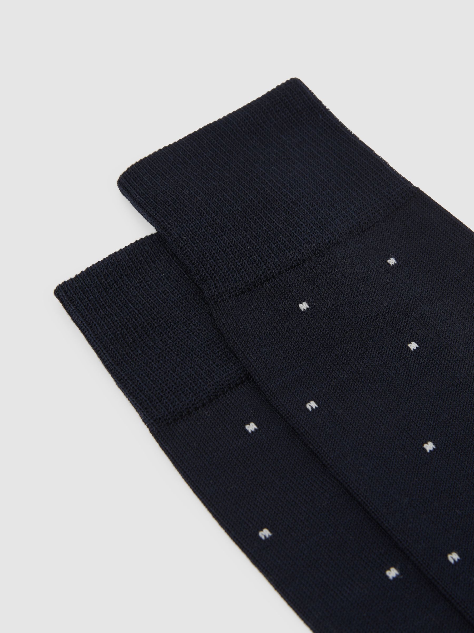 Buy Reiss Navy Mario Spot Polka Dot Socks from the Next UK online shop