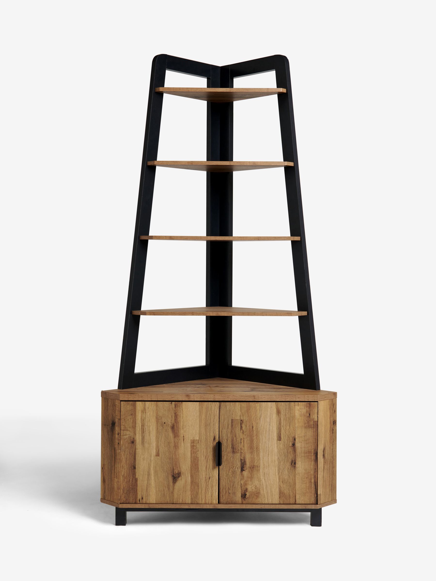 Buy Dark Bronx Oak Effect Large Corner Ladder Shelf from Next Ireland