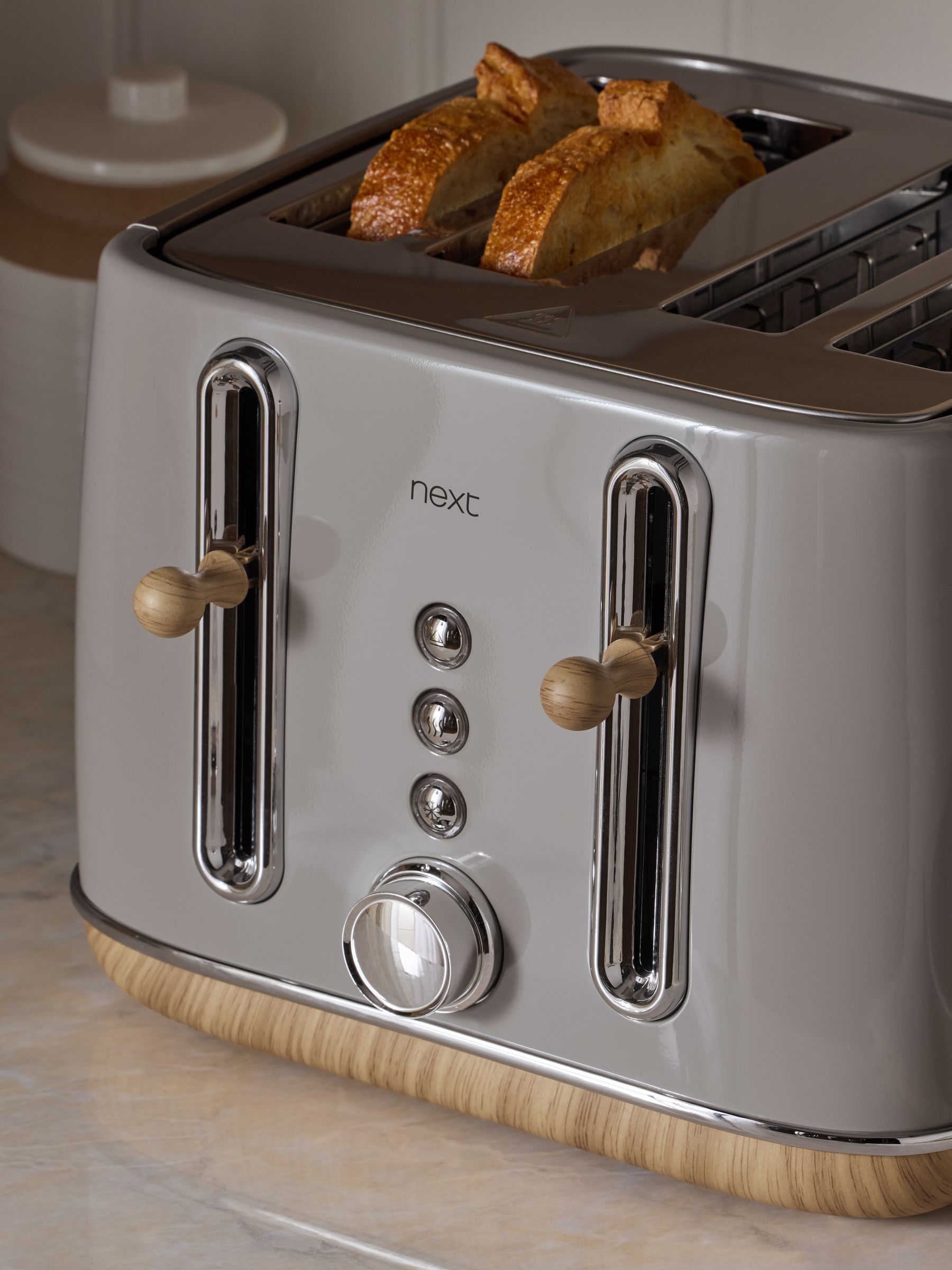 Buy Dove Grey 4 Slice Malvern Toaster from the Next UK online shop