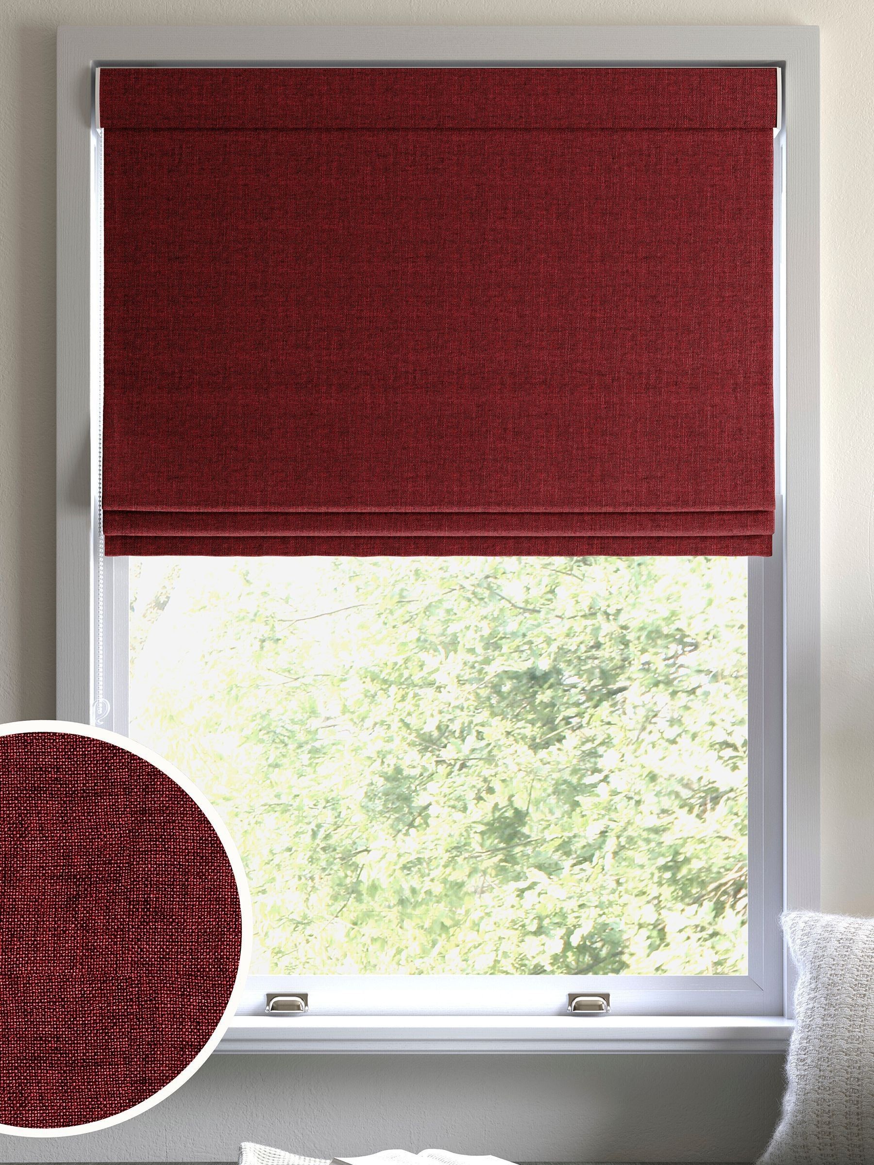 Buy Burgundy Red Paso Made To Measure Roman Blind from the Next UK ...