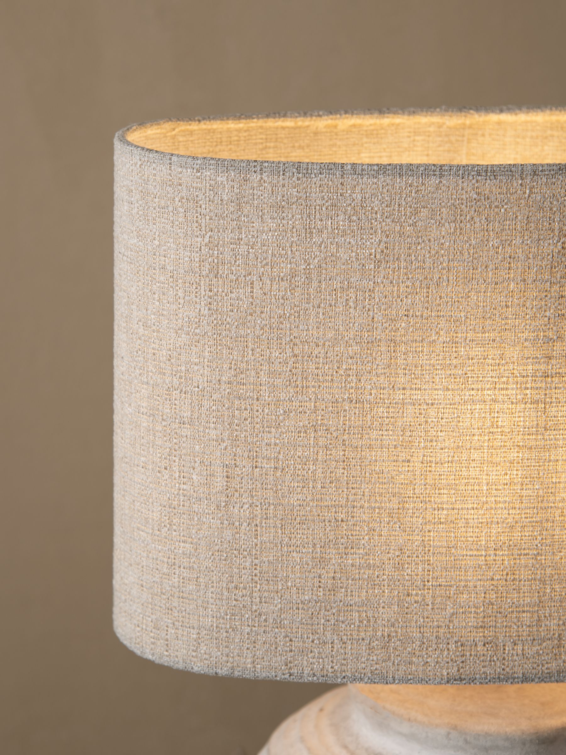 Buy Neutral Oval Tweedy Plain Light Shade from the Next UK online shop