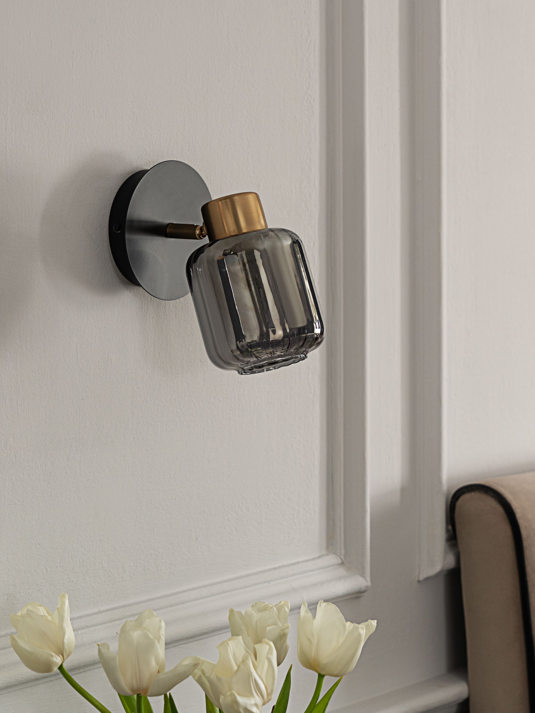 Buy Smoke Grey Jensen Wall Light from the Next UK online shop
