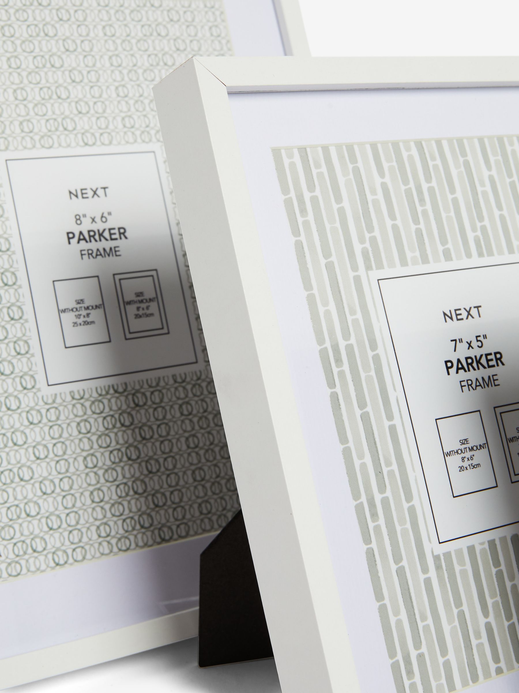 Buy Set of 2 White Parker Picture Frames from the Next UK online shop