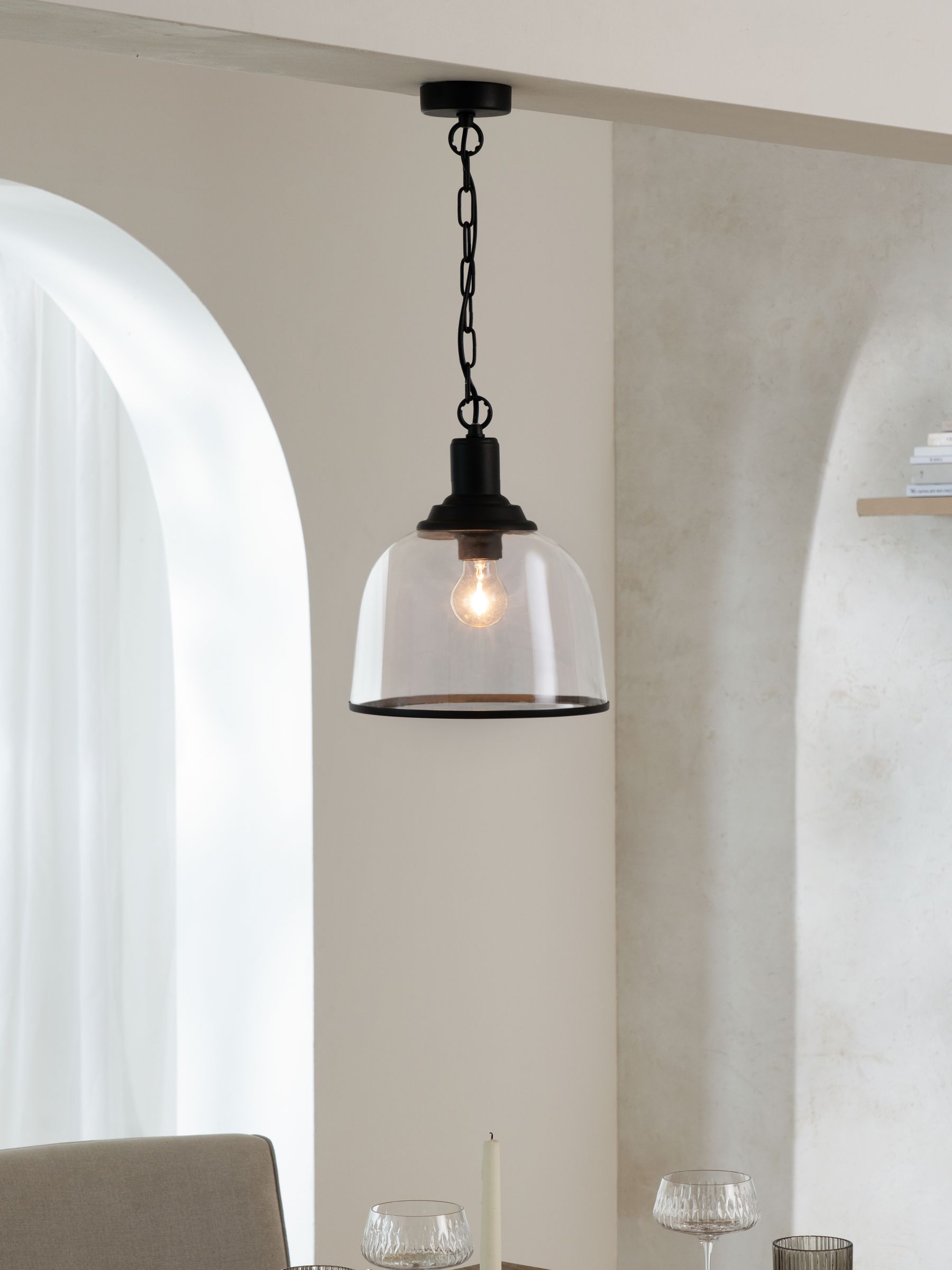 Buy Black Gloucester 1 Light Pendant Ceiling Light from the Next UK ...