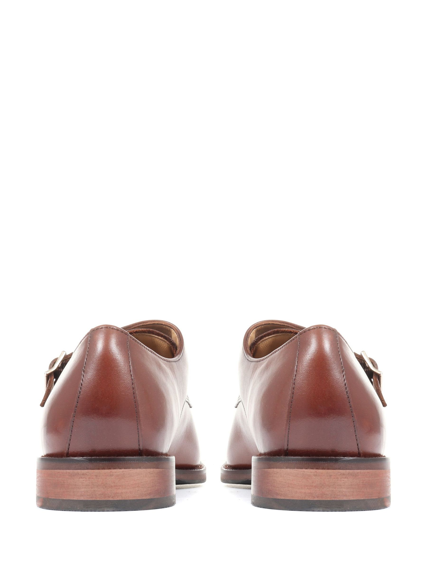 Buy Jones Bootmaker Brown Nathaniel Leather Double Monk Shoes from the ...