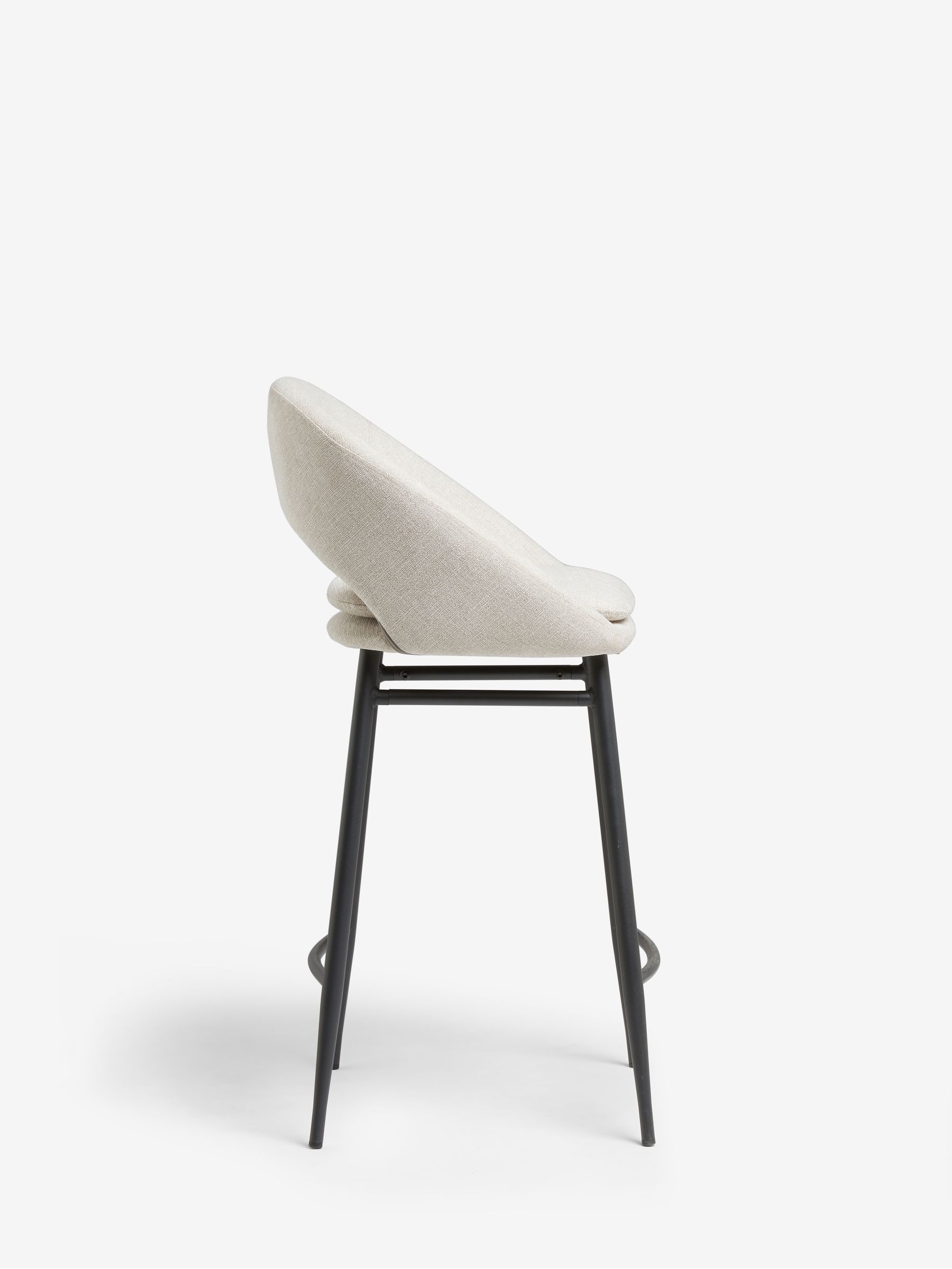 Buy Tweedy Plain Light Natural Hewitt Fixed Height Bar Stool from Next ...