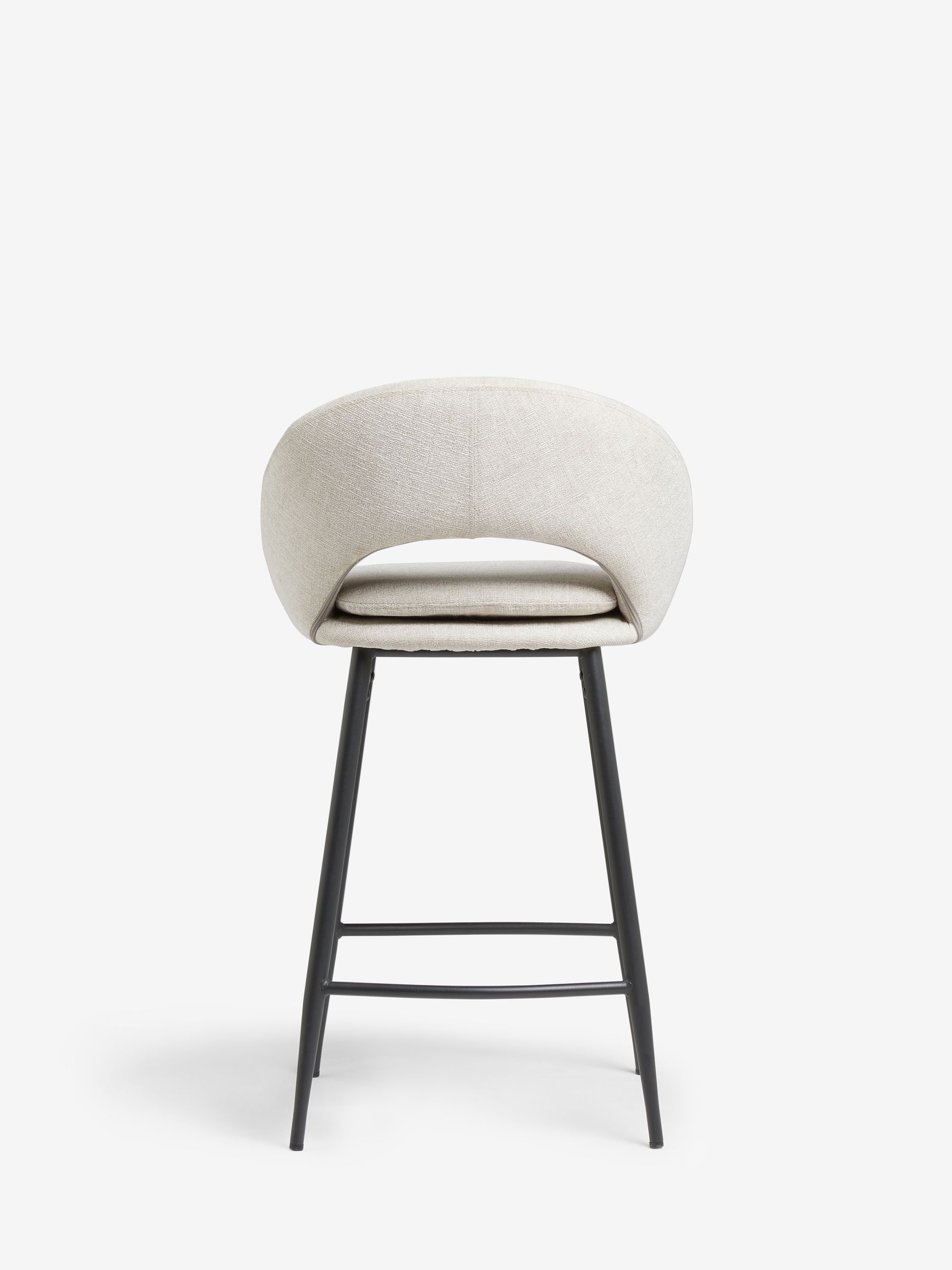 Buy Tweedy Plain Light Natural Hewitt Fixed Height Bar Stool from the ...